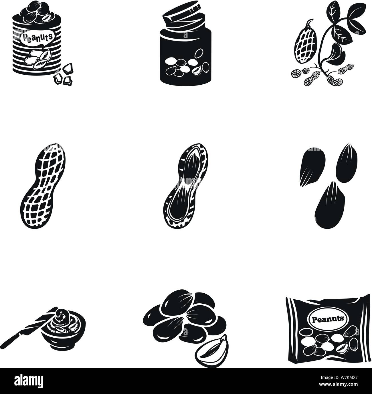 Peanut Vector Silhouette