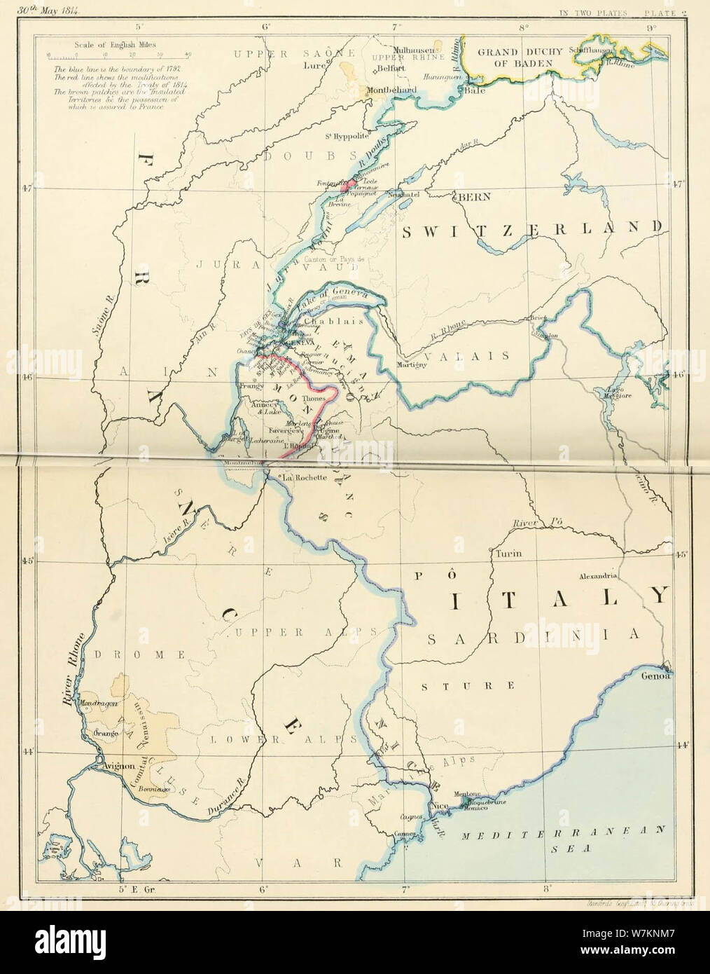 Treaty of Paris (1814 Stock Photo - Alamy