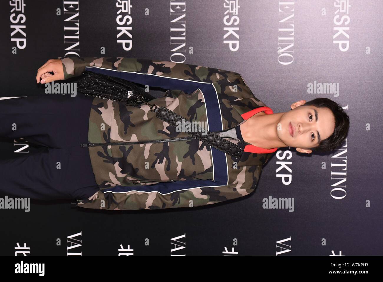 Chinese actor and singer Xu Weizhou or Timmy Xu poses at a promotional ...