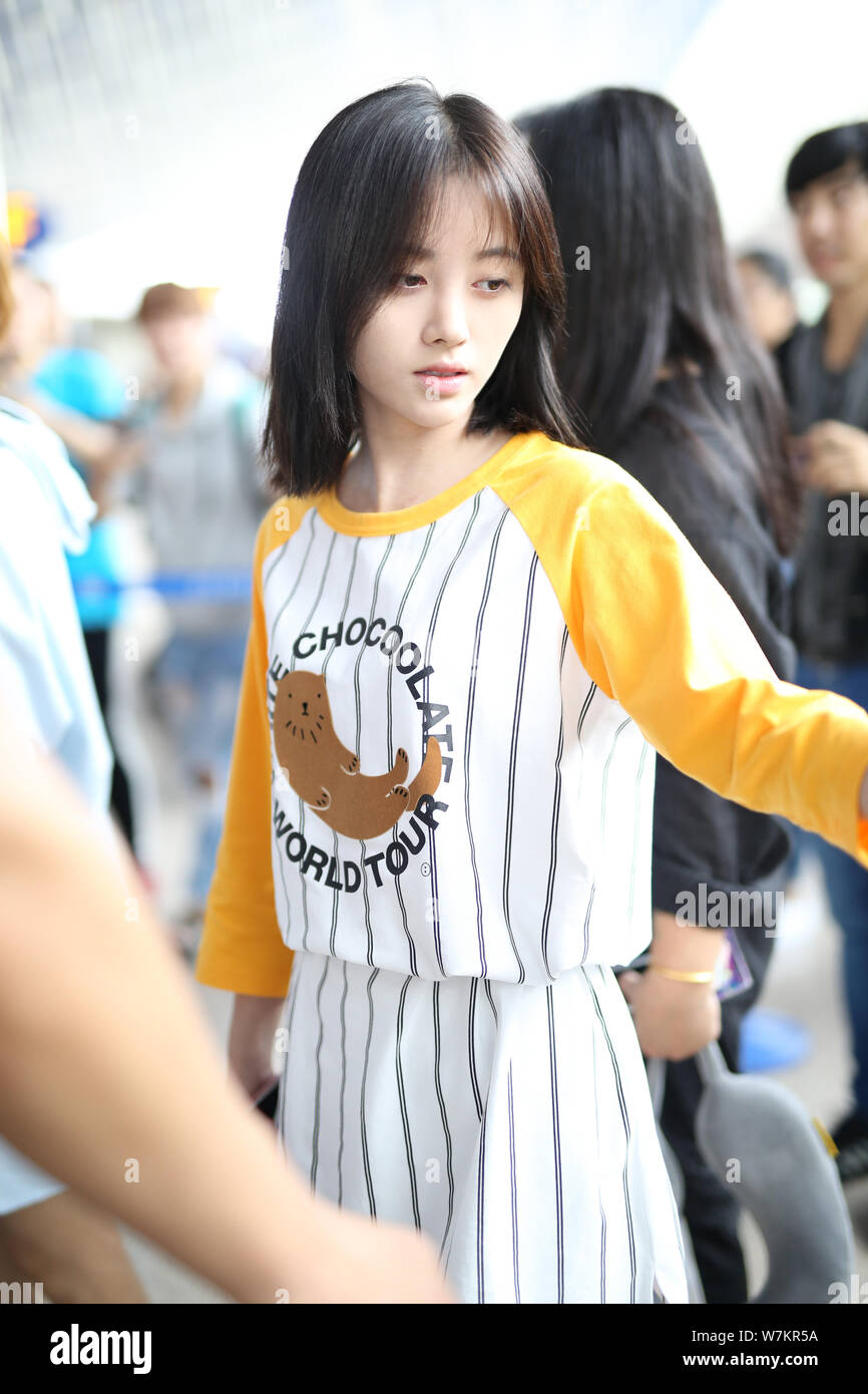 Chinese singer and actress Ju Jingyi of Chinese girl group SNH48 is ...