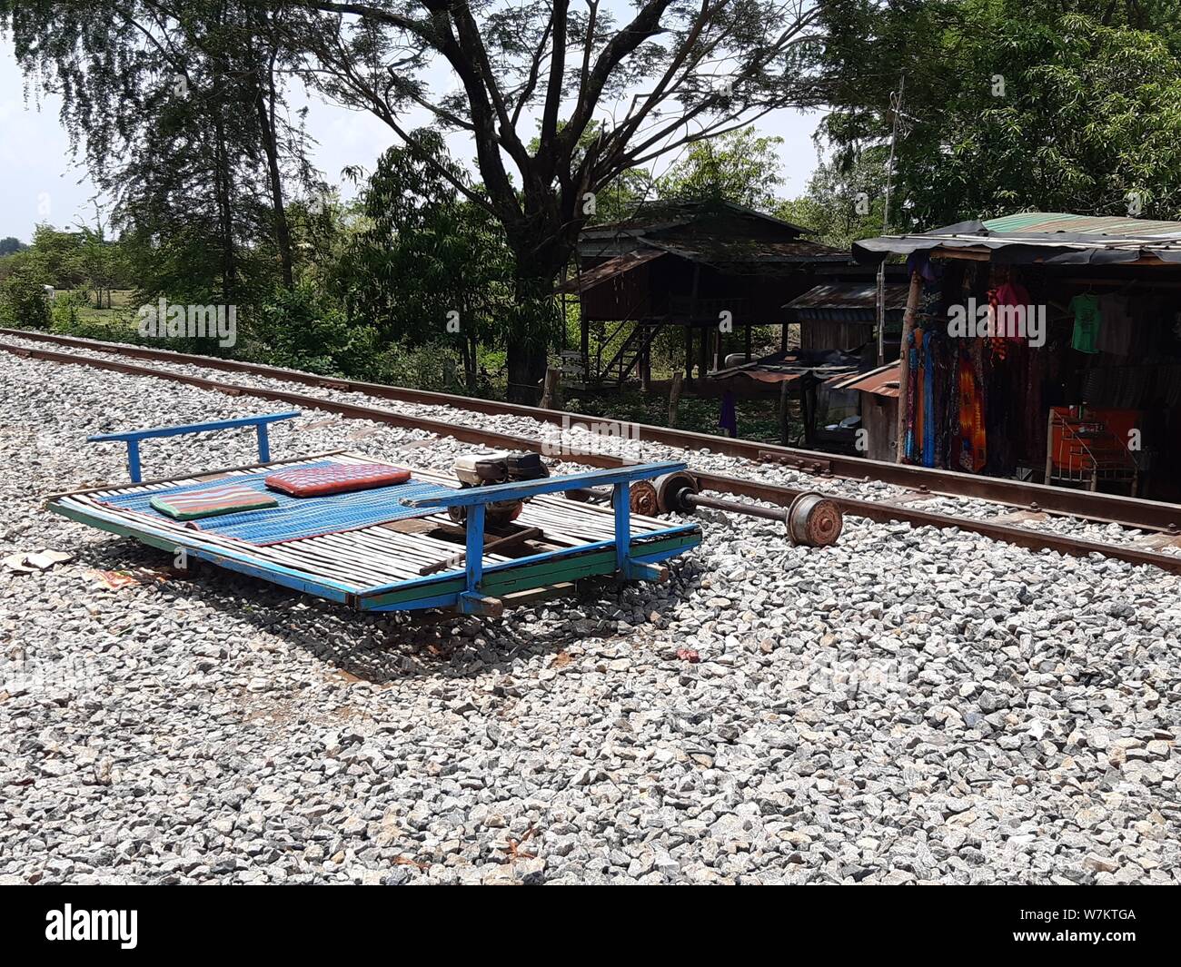 Bamboo train Battambang, Krong Battambang, Cambodia Stock Photo - Alamy
