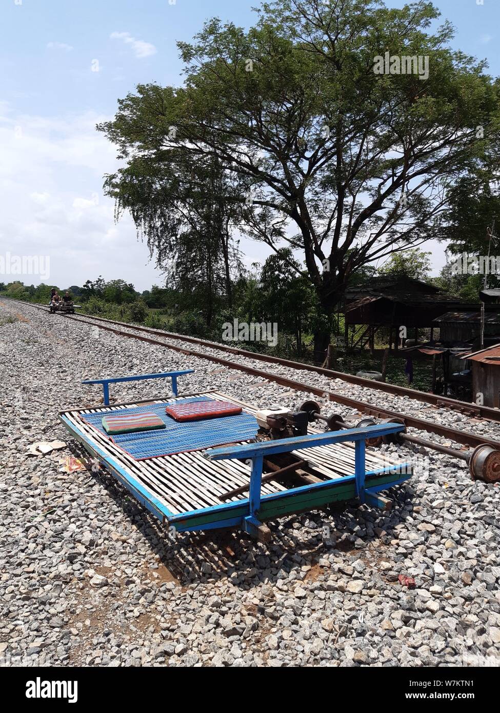 Battambang bamboo train cambodia hi-res stock photography and images ...