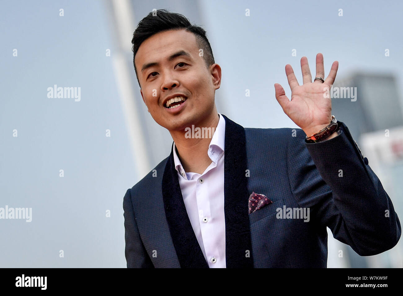 Marco Fu of Hong Kong arrives at the red carpet for the 2017 China ...
