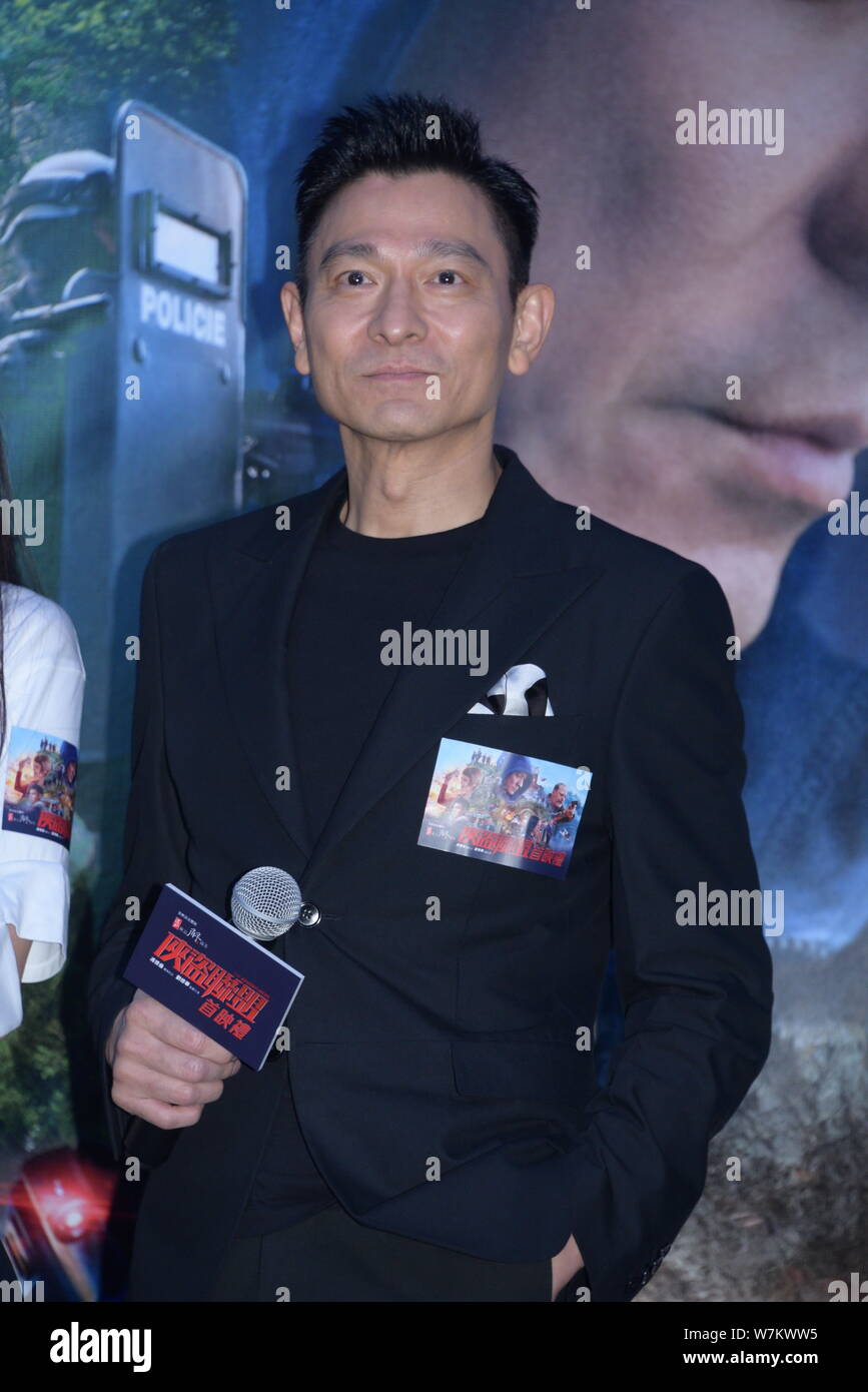Hong Kong singer and actor Andy Lau attends a press conference for the ...