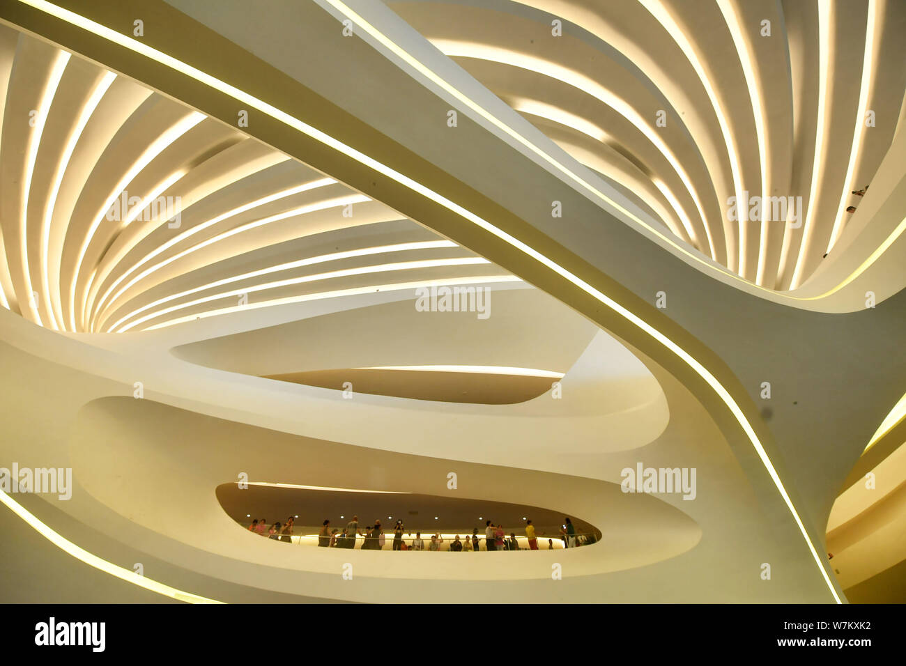 Local residents and tourists throng to visit the Grand Theatre at the ...