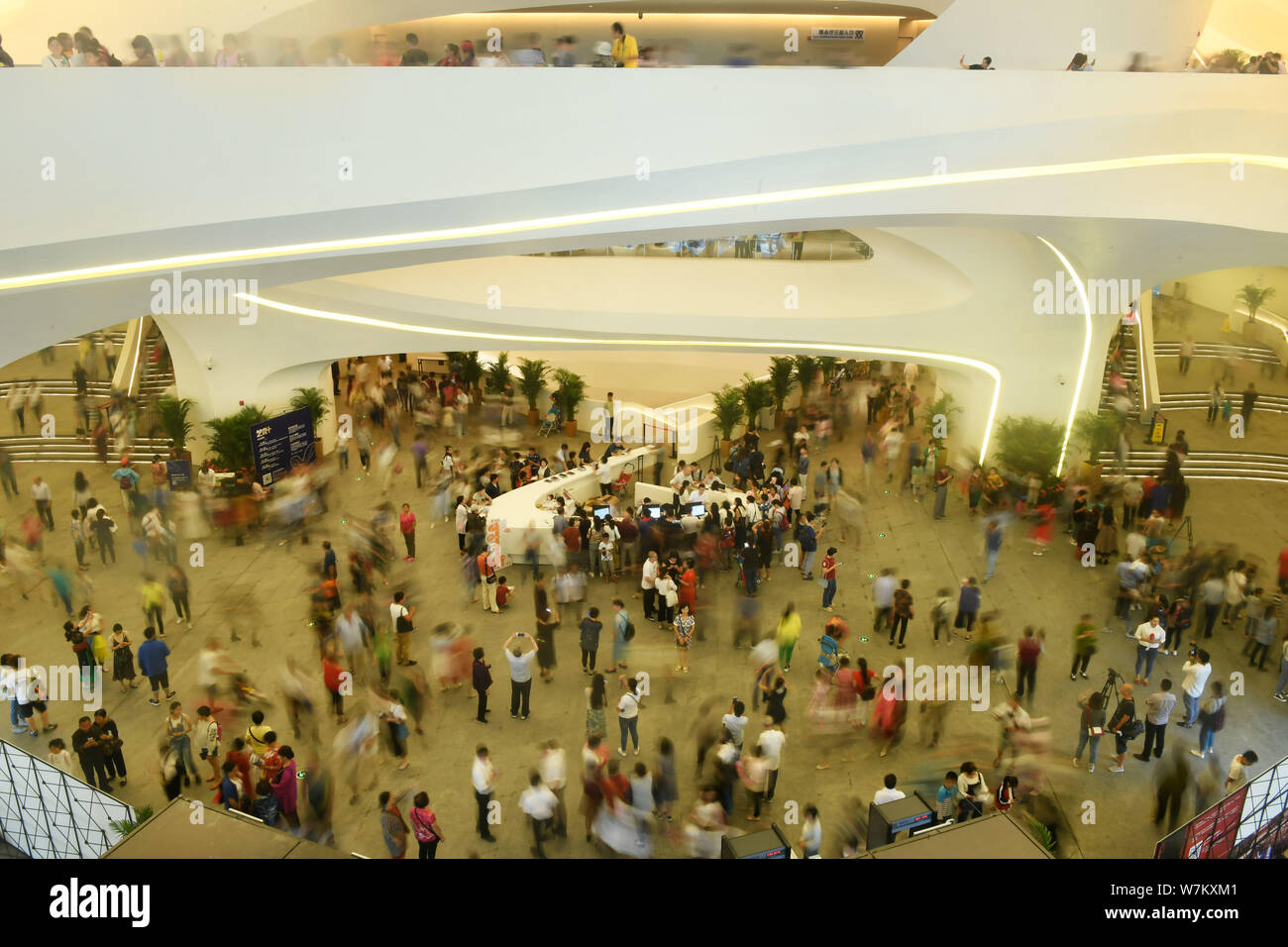 Local residents and tourists throng to visit the Grand Theatre at the ...