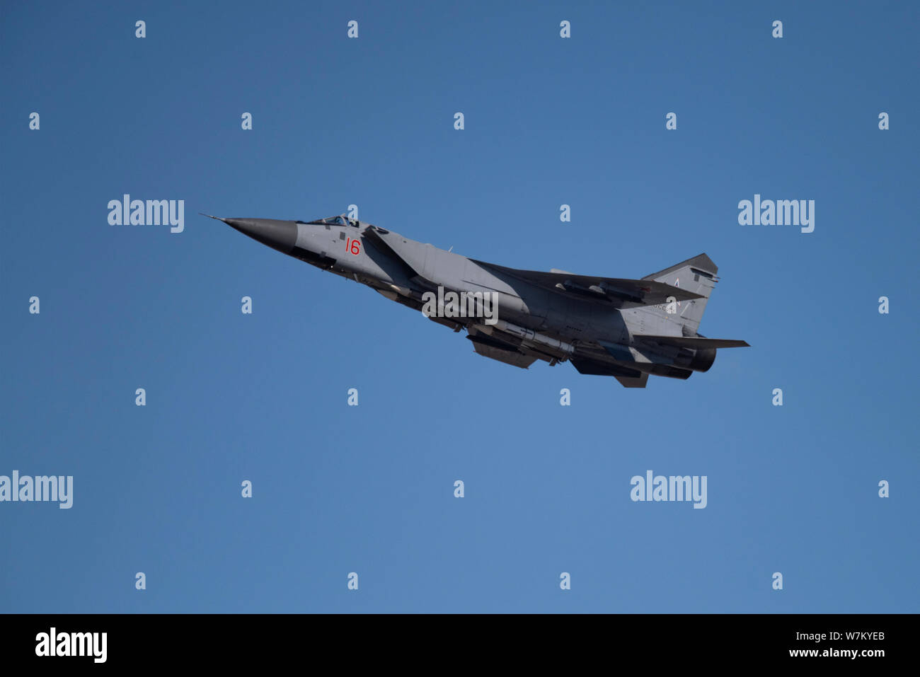 Novosibirsk, Russia - April 1, 2019: Mikoyan-Gurevich MiG-31BM Foxhound ...