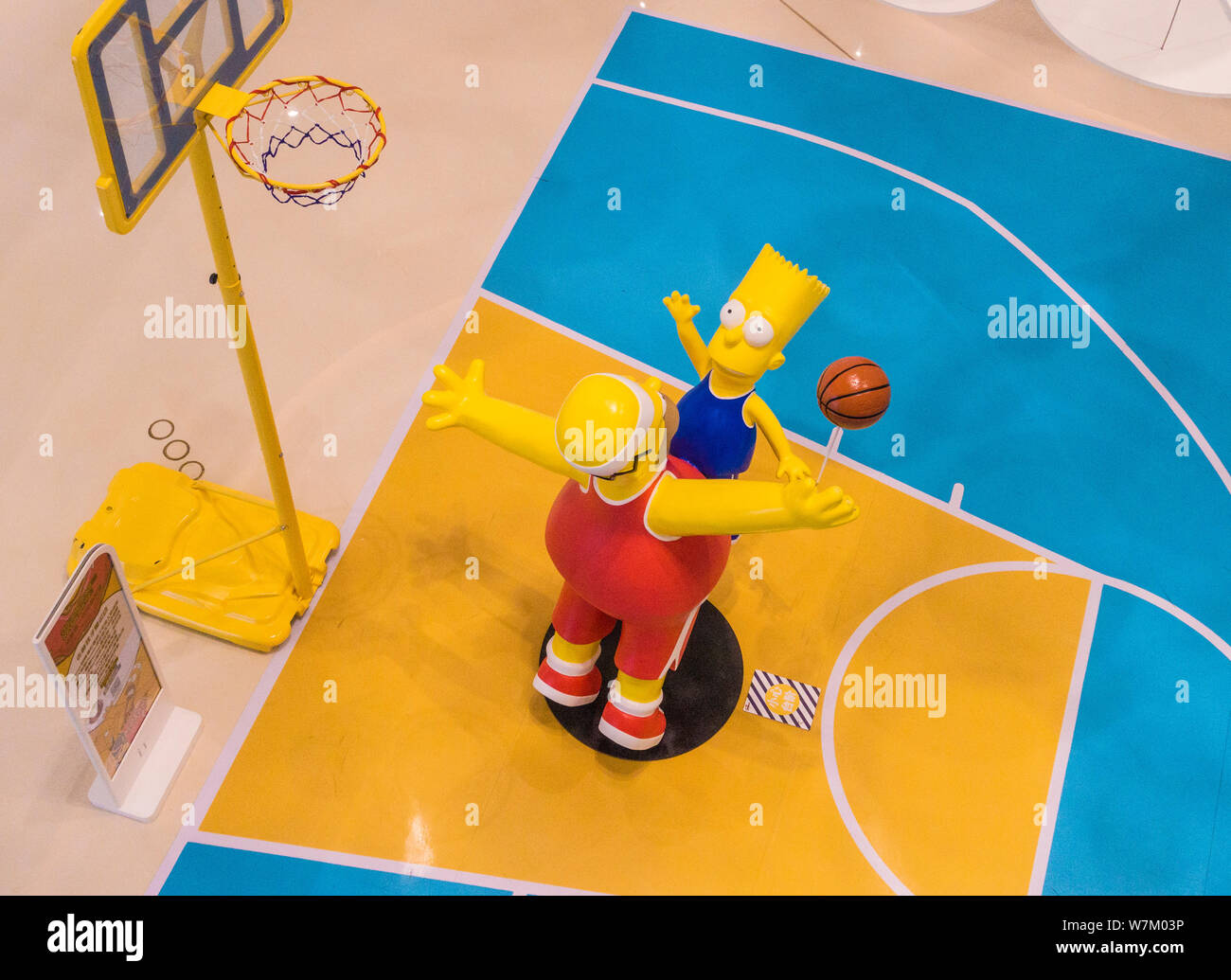 Life-size sculptures of characters in the American animated sitcom ...