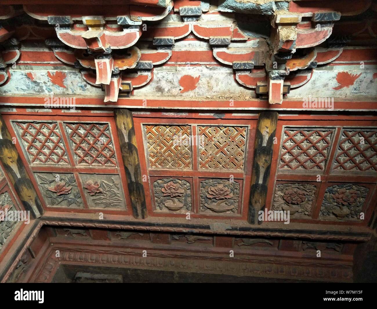 View of a square-shaped tomb dating back to the period of Song Dynasty ...