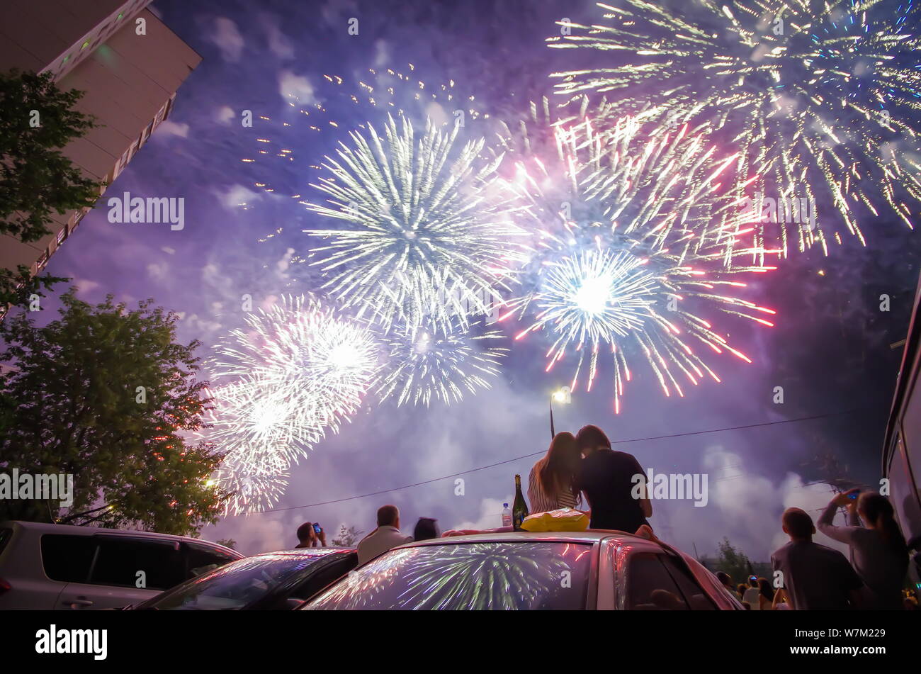 Fireworks festival in moscow hi-res stock photography and images - Alamy
