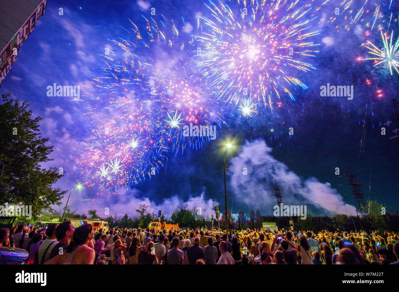 Fireworks festival in moscow hi-res stock photography and images - Alamy