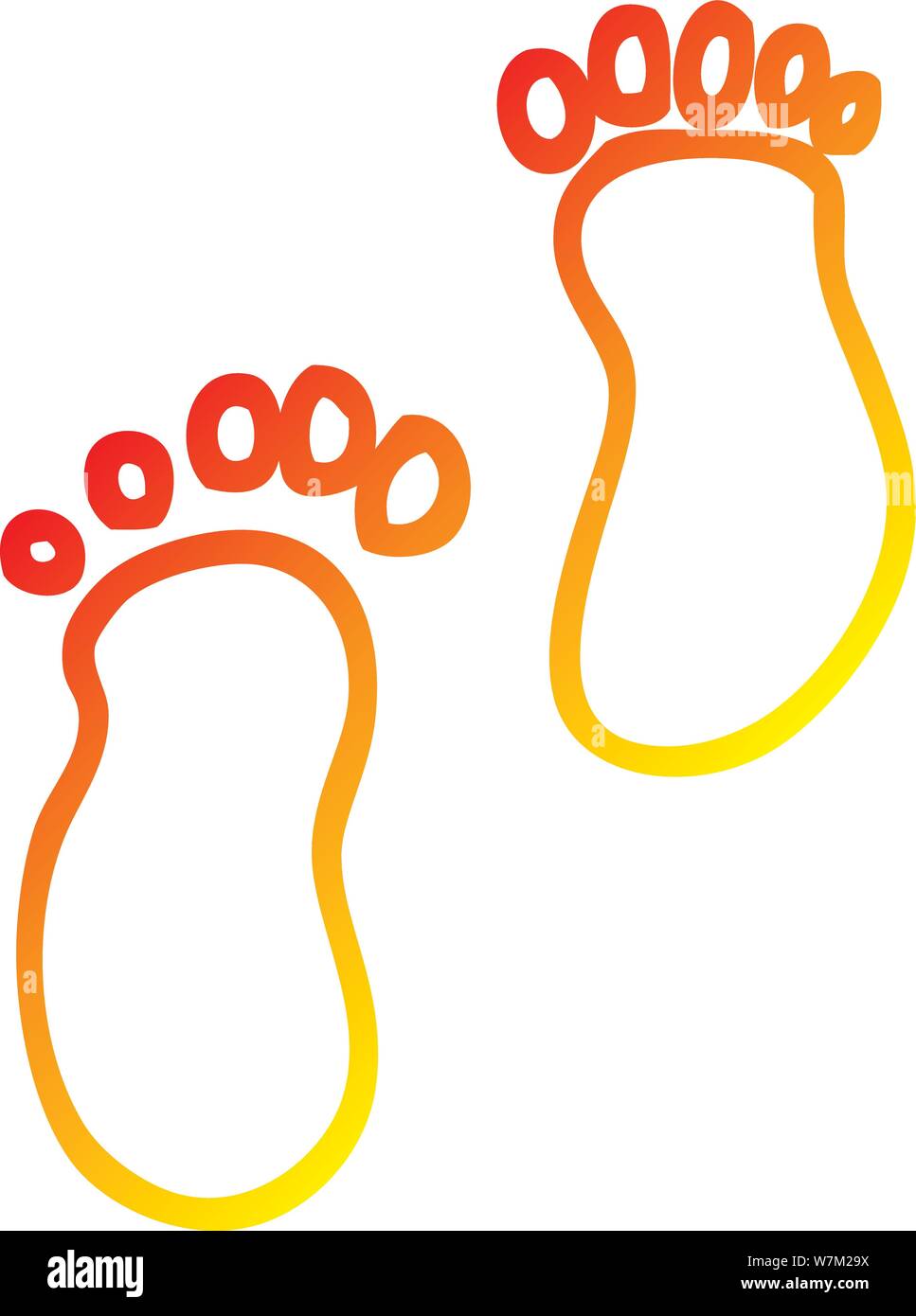 Hand foot prints Stock Vector Images - Alamy