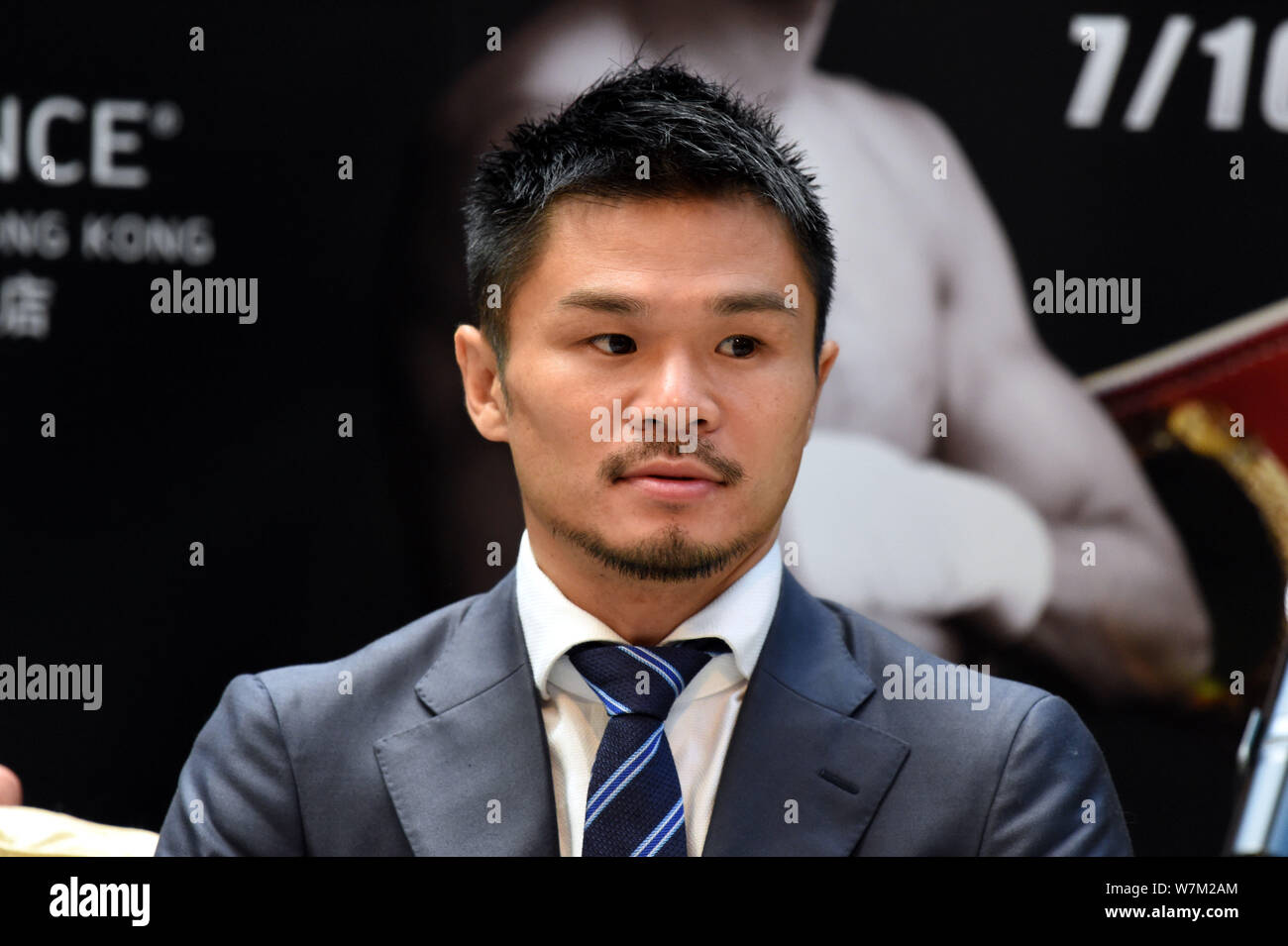 Japanese boxer Kohei Kono attends a press conference for the "Clash of ...