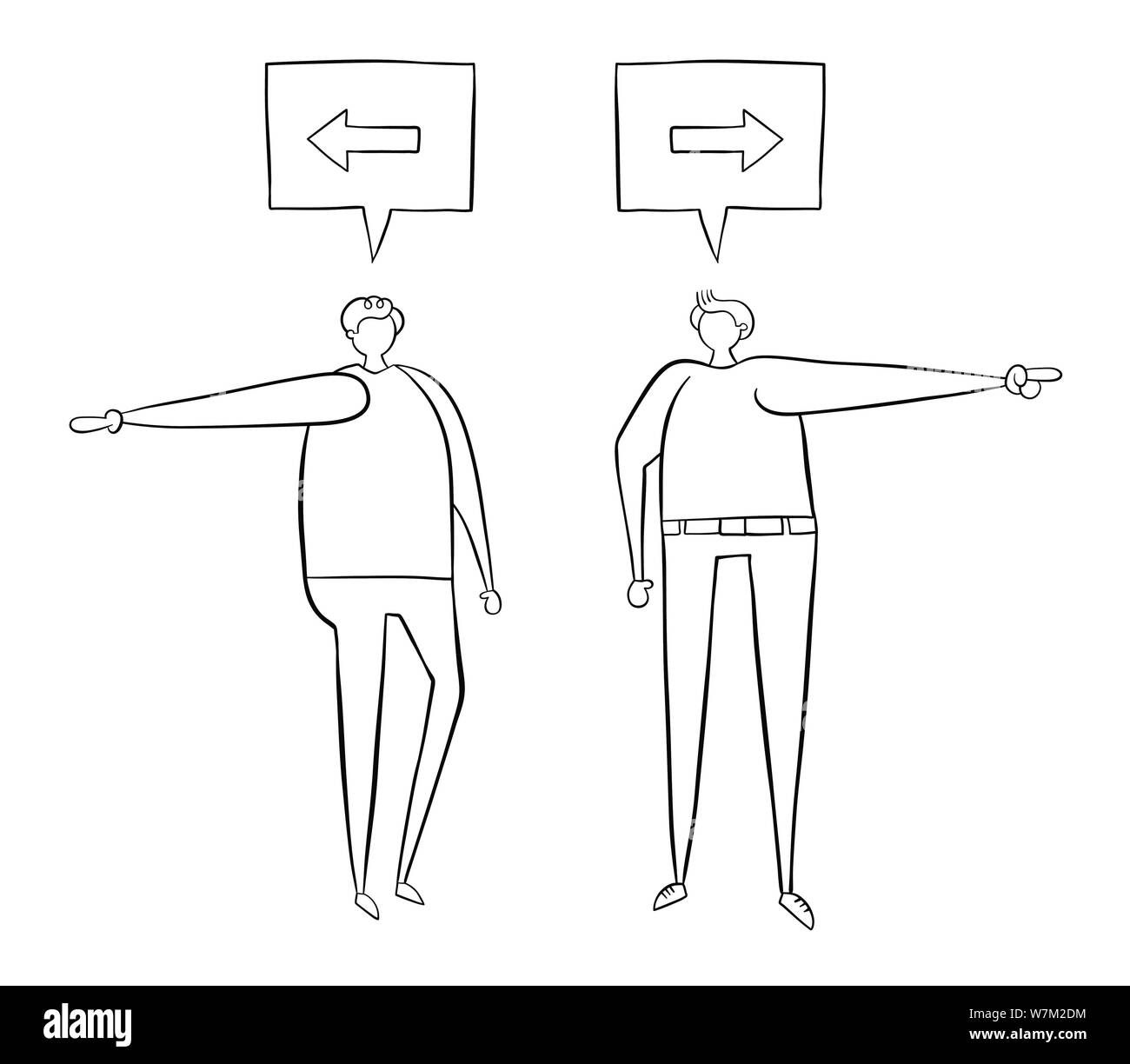 Two men arguing Stock Vector Images - Alamy