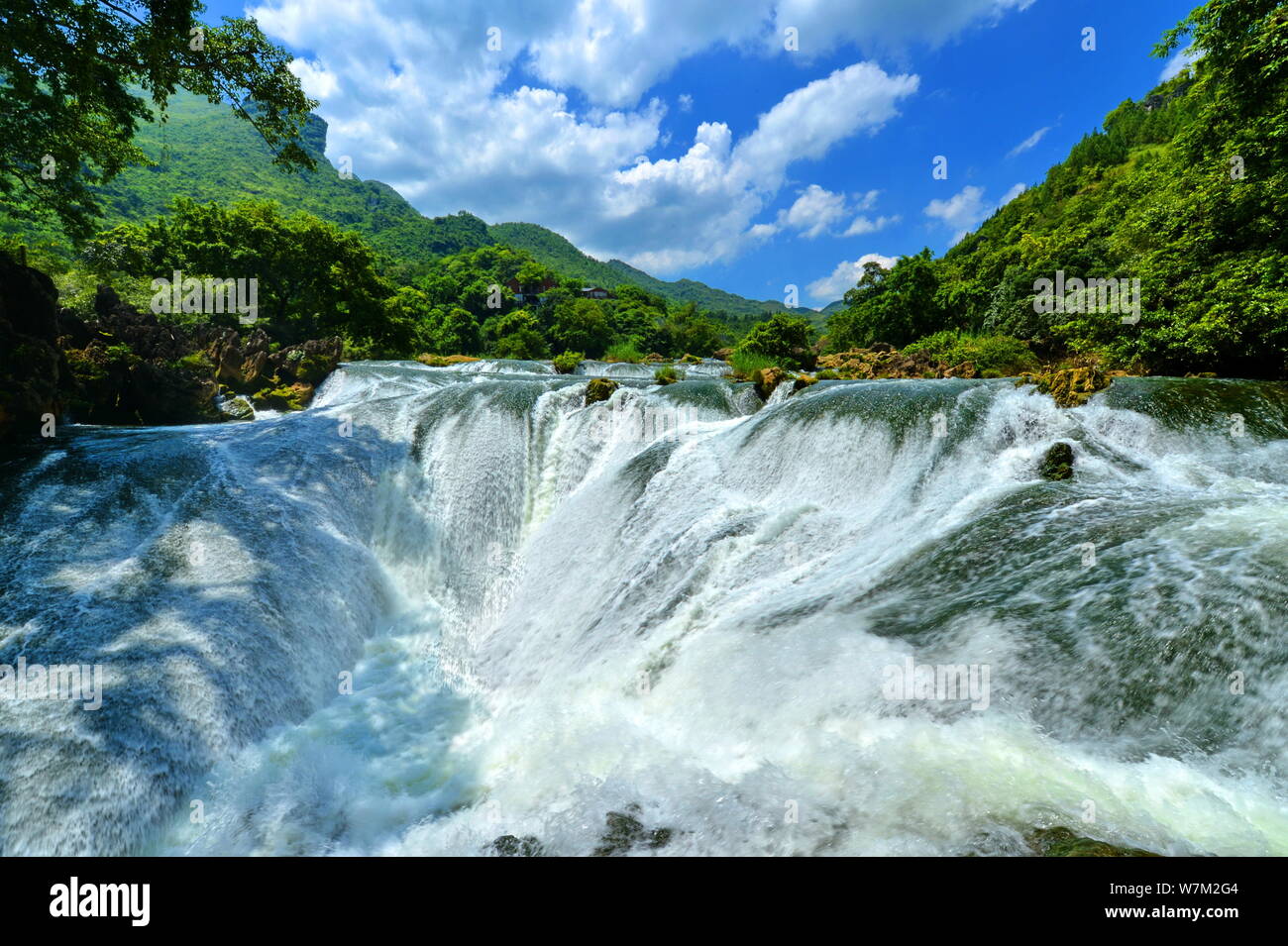 --FILE--View of the Huangguoshu Waterfall scenic spot in Anshun city ...