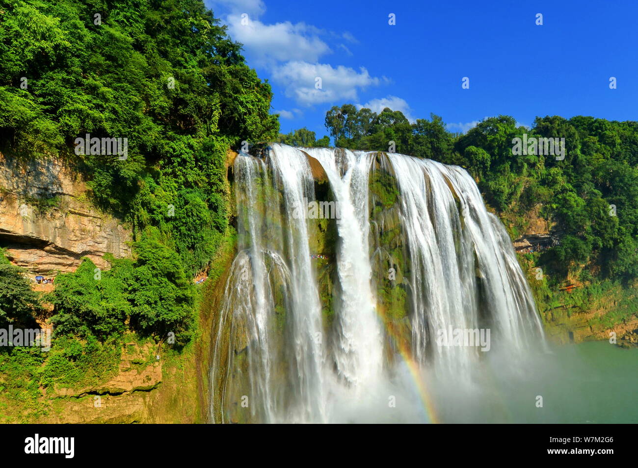 --FILE--View of the Huangguoshu Waterfall scenic spot in Anshun city ...