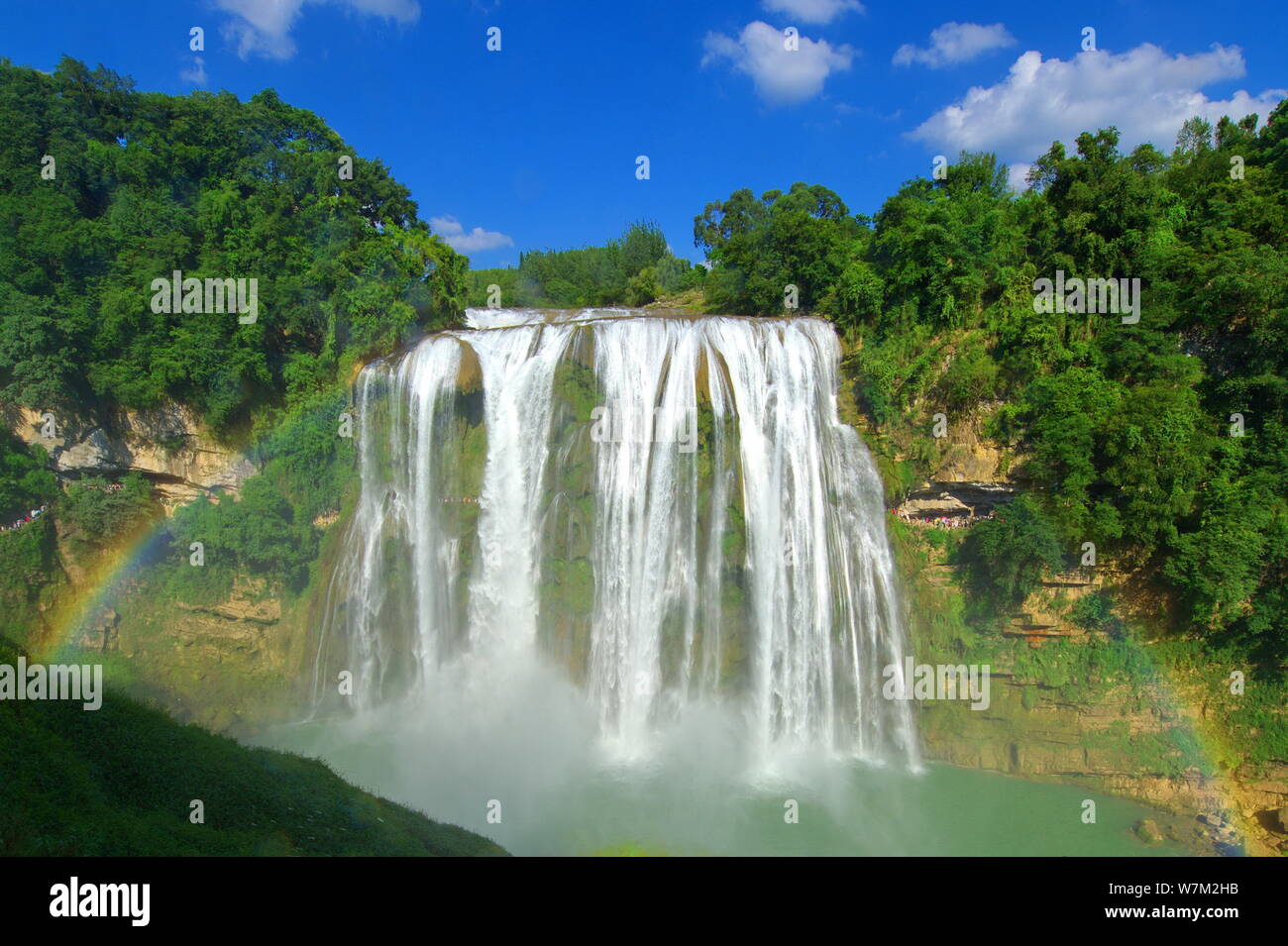 --FILE--View of the Huangguoshu Waterfall scenic spot in Anshun city ...