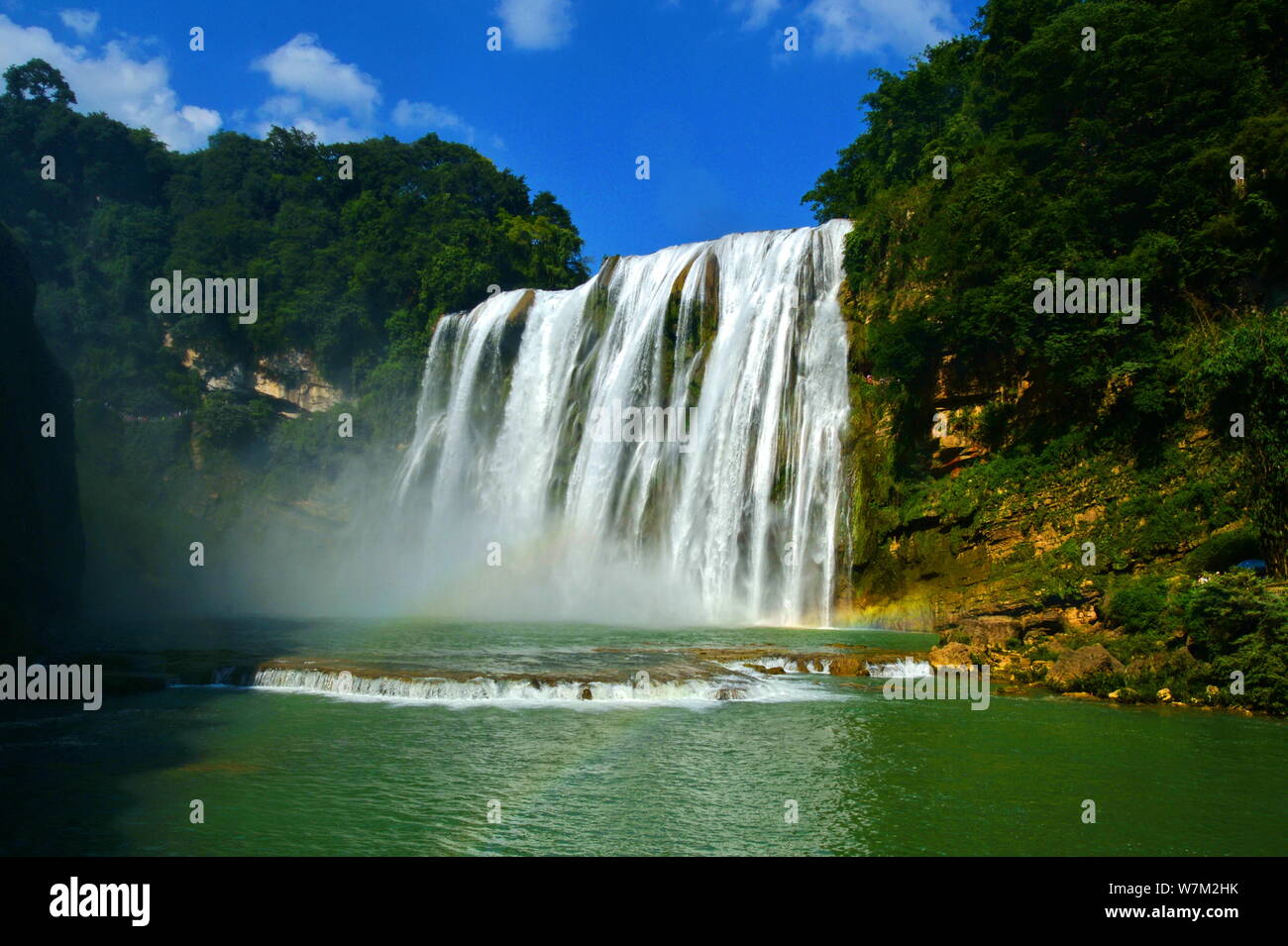 --FILE--View of the Huangguoshu Waterfall scenic spot in Anshun city ...