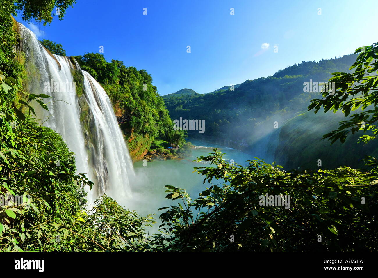 --FILE--View of the Huangguoshu Waterfall scenic spot in Anshun city ...