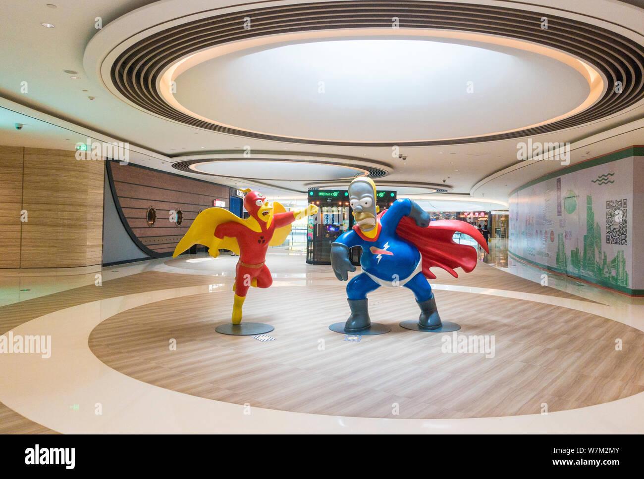 Life-size sculptures of characters in the American animated sitcom ...