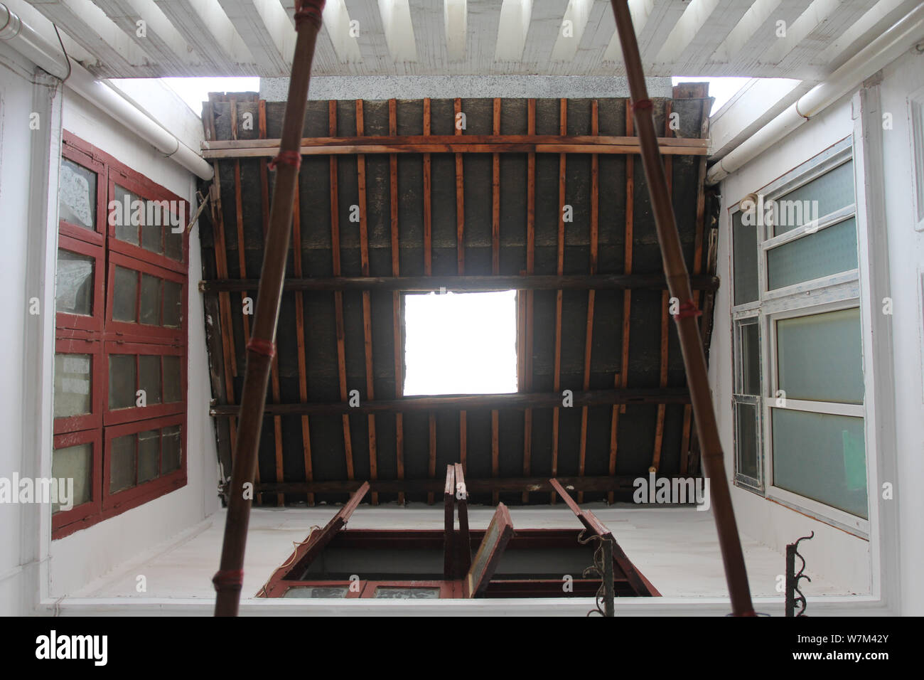 Inside view of the Lianbaoli community, where Japanese forces ran a ...