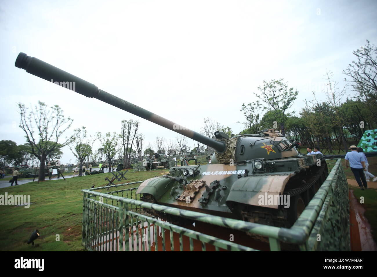 A Type 59-1 tank of Chinese PLA's (Peoples Liberation Army) Air Force ...
