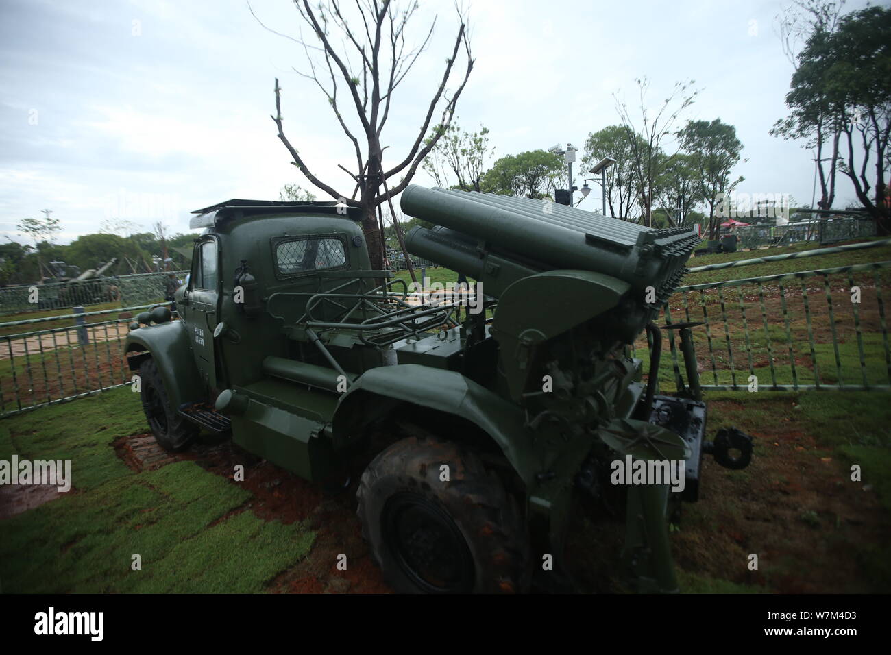 A Type 63 130mm multiple rocket launcher of Chinese PLA's (Peoples ...