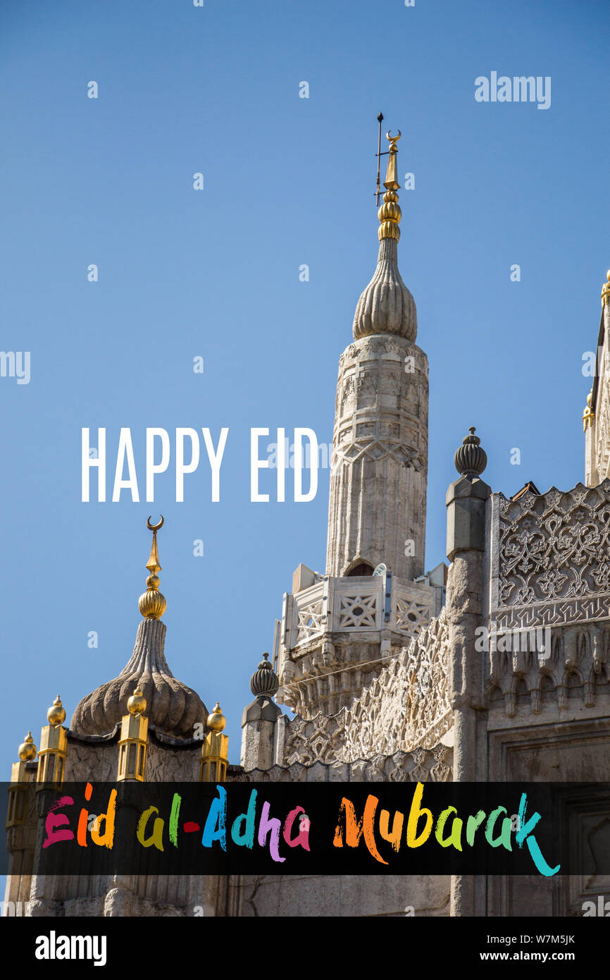 Muslim holiday festival of sacrifice, Happy Eid al-Adha mubarak wording ...