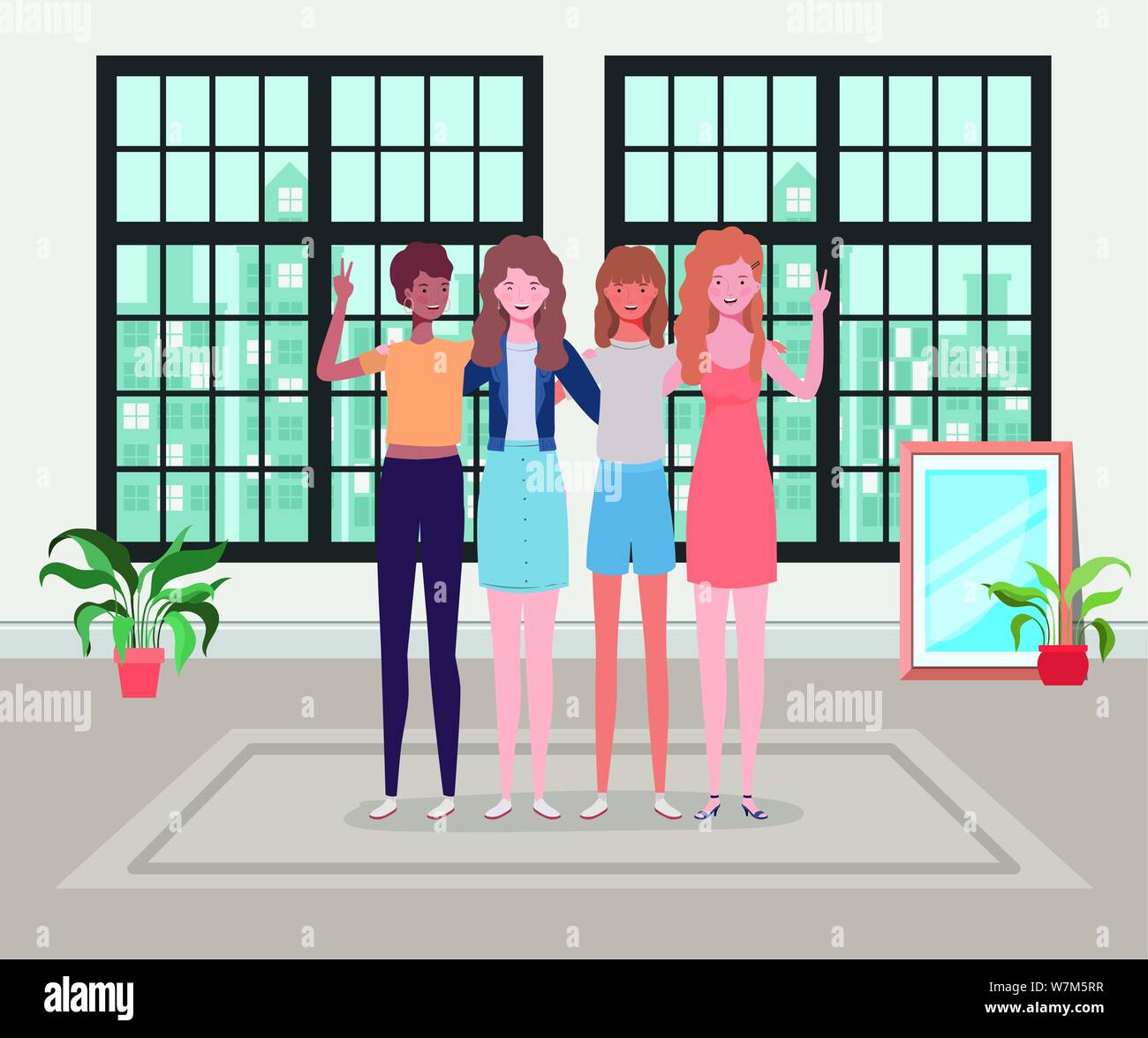 Pictures of beautiful women Stock Vector Images - Alamy