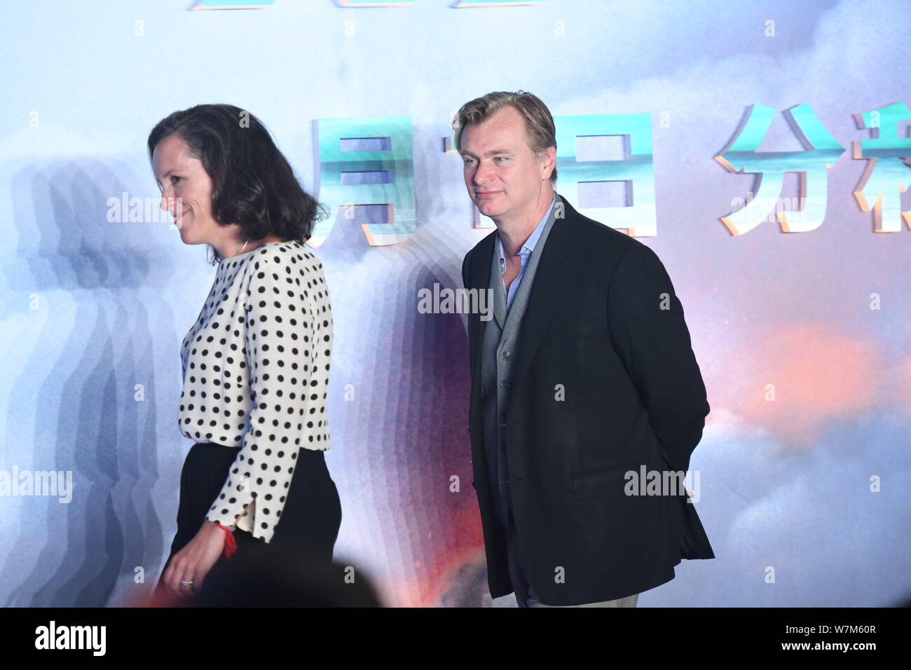 British film director Christopher Nolan, right, and British film ...