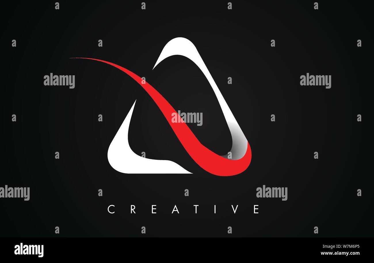 A Letter Red and Black Design Logo. Letter A Icon Logo with Monogram ...