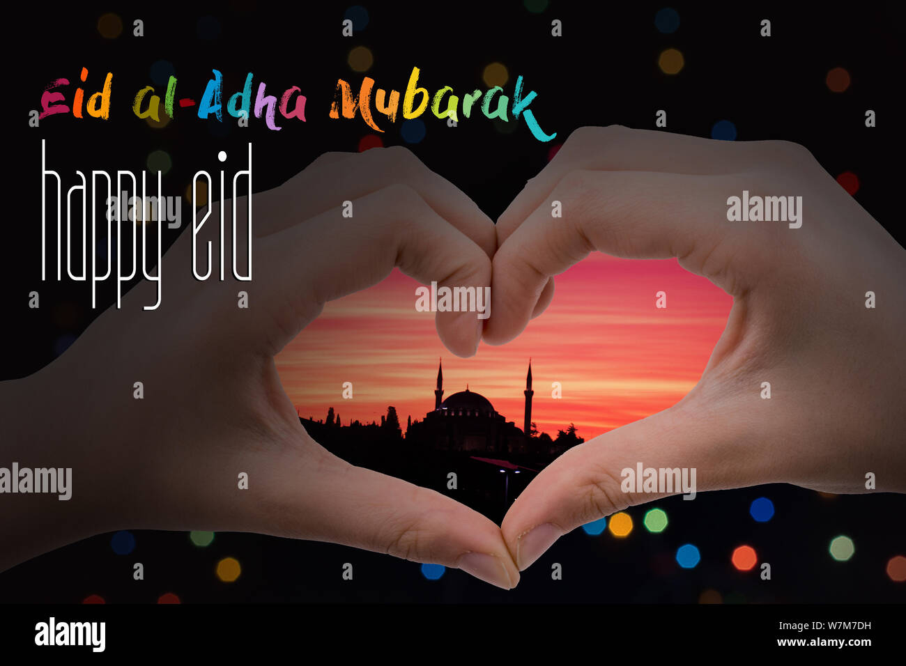 Muslim holiday festival of sacrifice, Happy Eid al-Adha mubarak wording ...