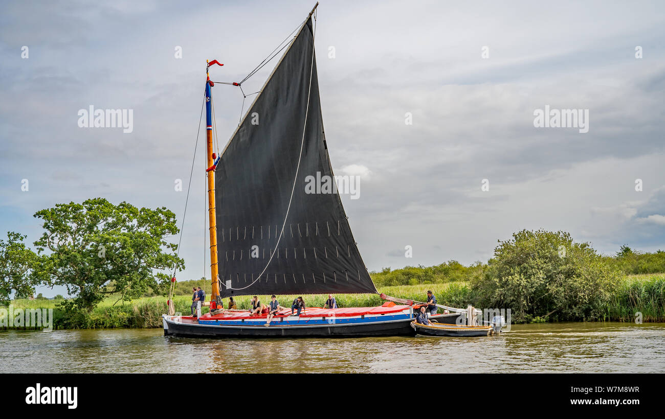 The “Albion”. A traditional Norfolk wherry that was de-commissioned and ...