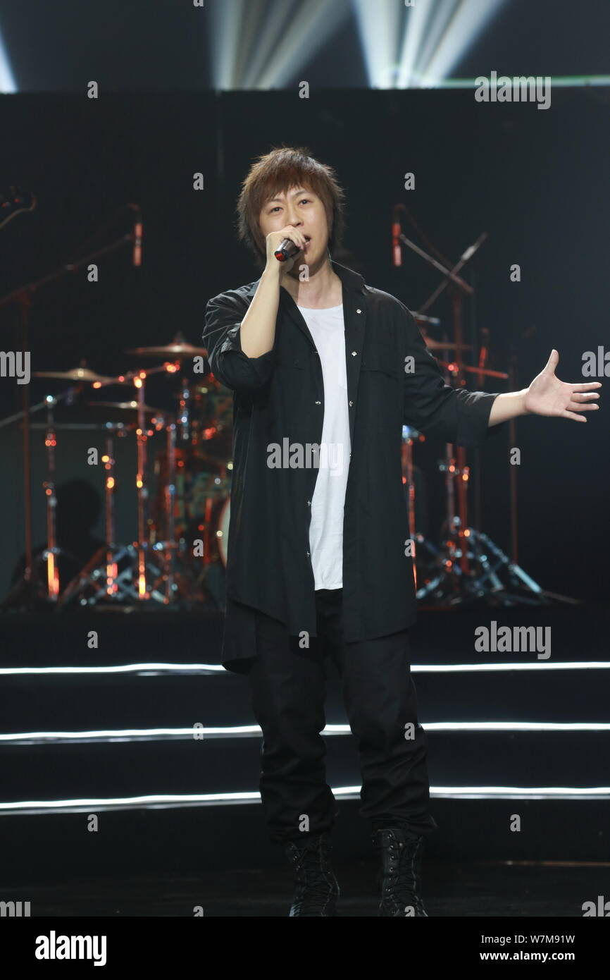Chen Hsin-hung, better known by his stage name Ashin, of Taiwanese rock ...