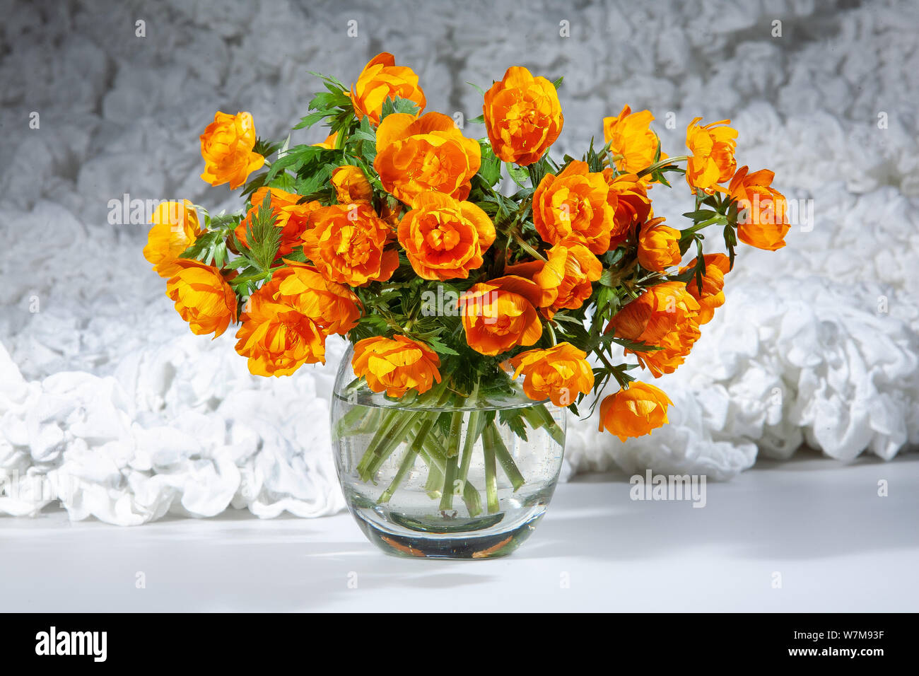 Bouquet with flowers on a studio background Stock Photo - Alamy