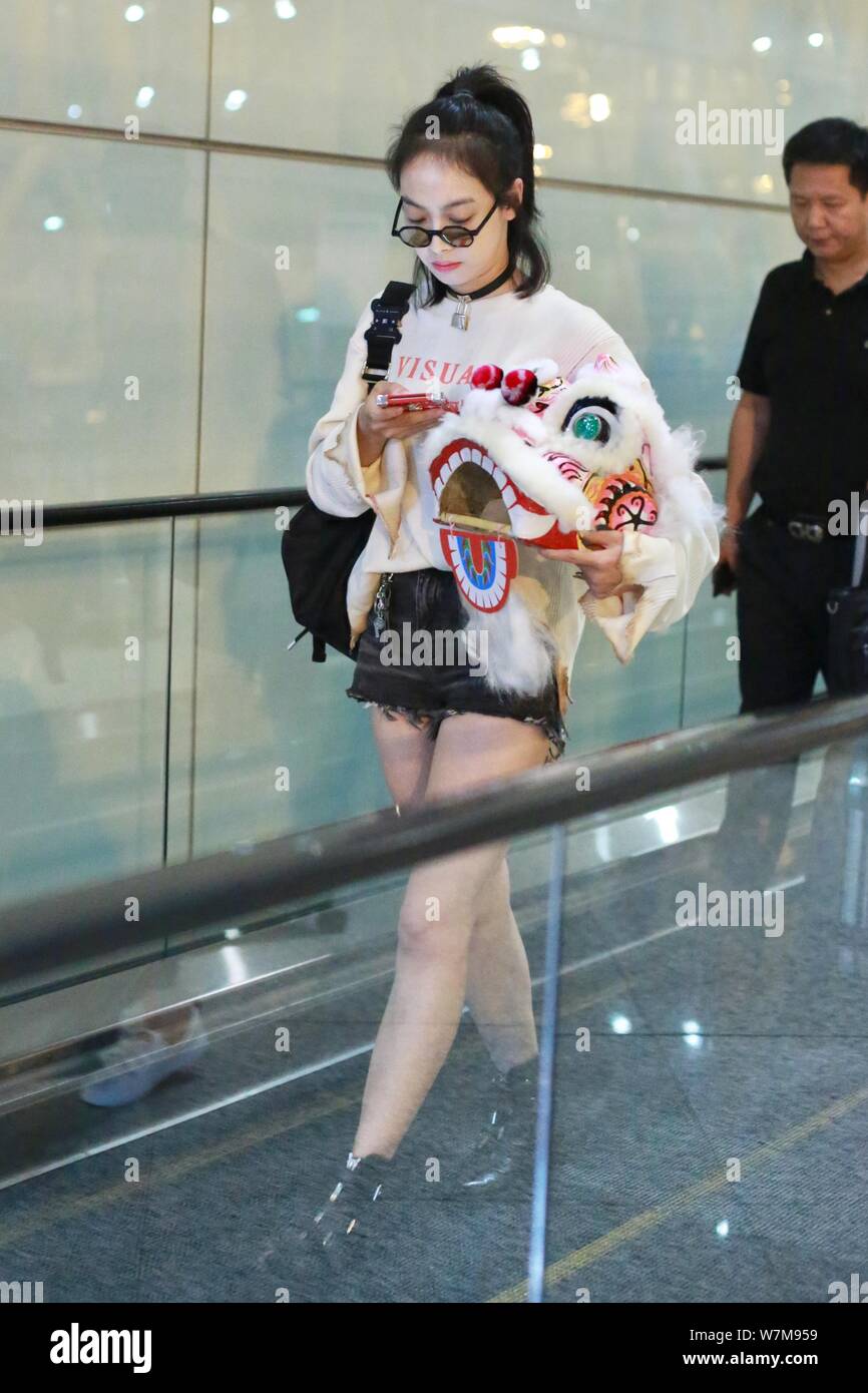Chinese singer and actress Victoria Song or Song Qian uses her ...