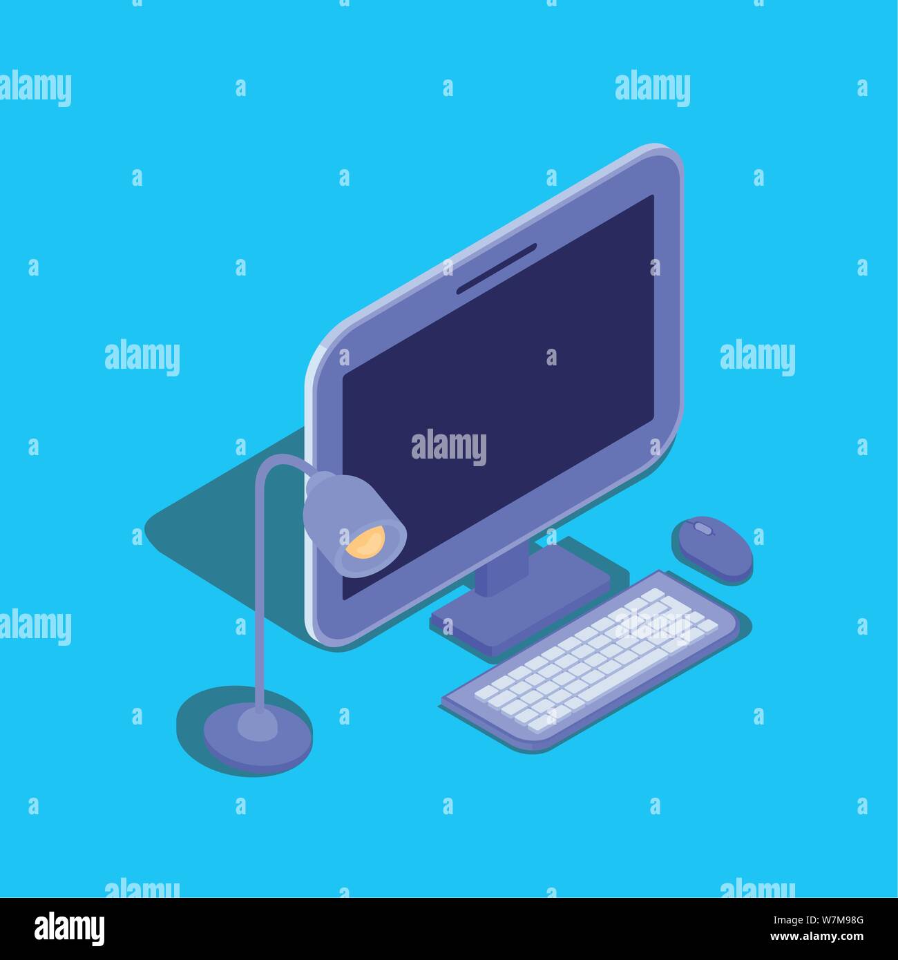 desktop computer technology device icon Stock Vector Image & Art - Alamy