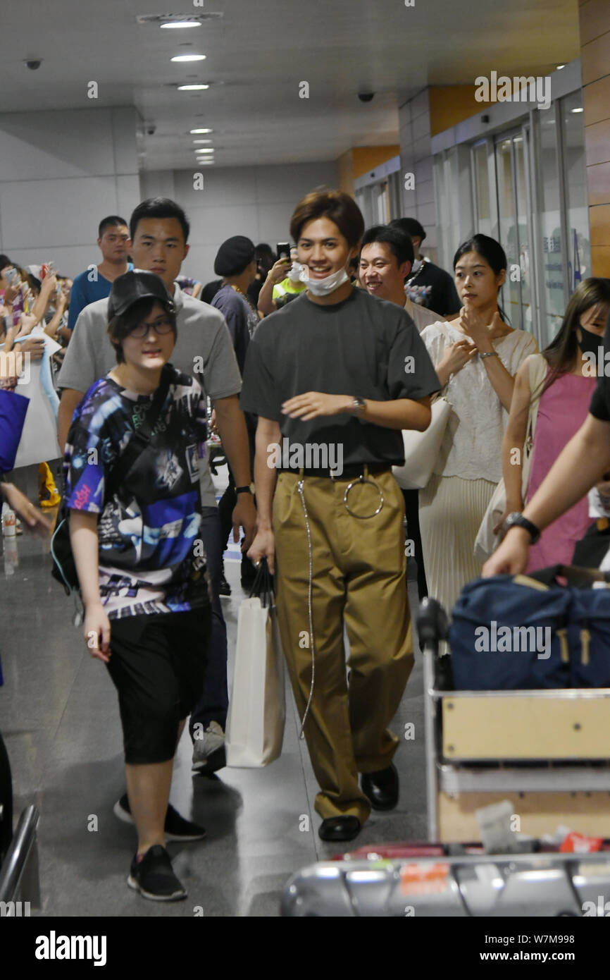 Japanese singer and actor Ryota Katayose of Japanese boy band ...