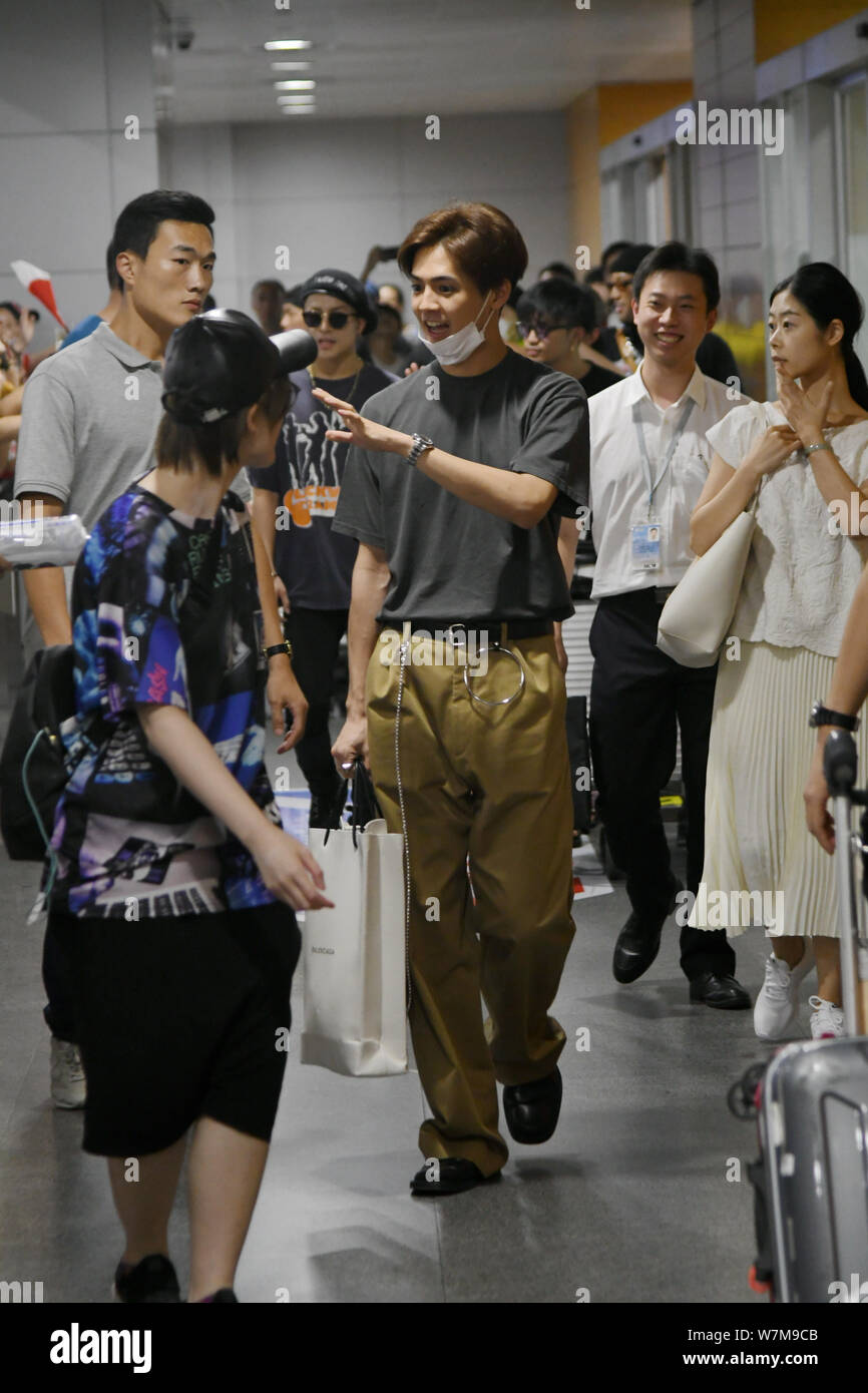 Japanese singer and actor Ryota Katayose of Japanese boy band ...