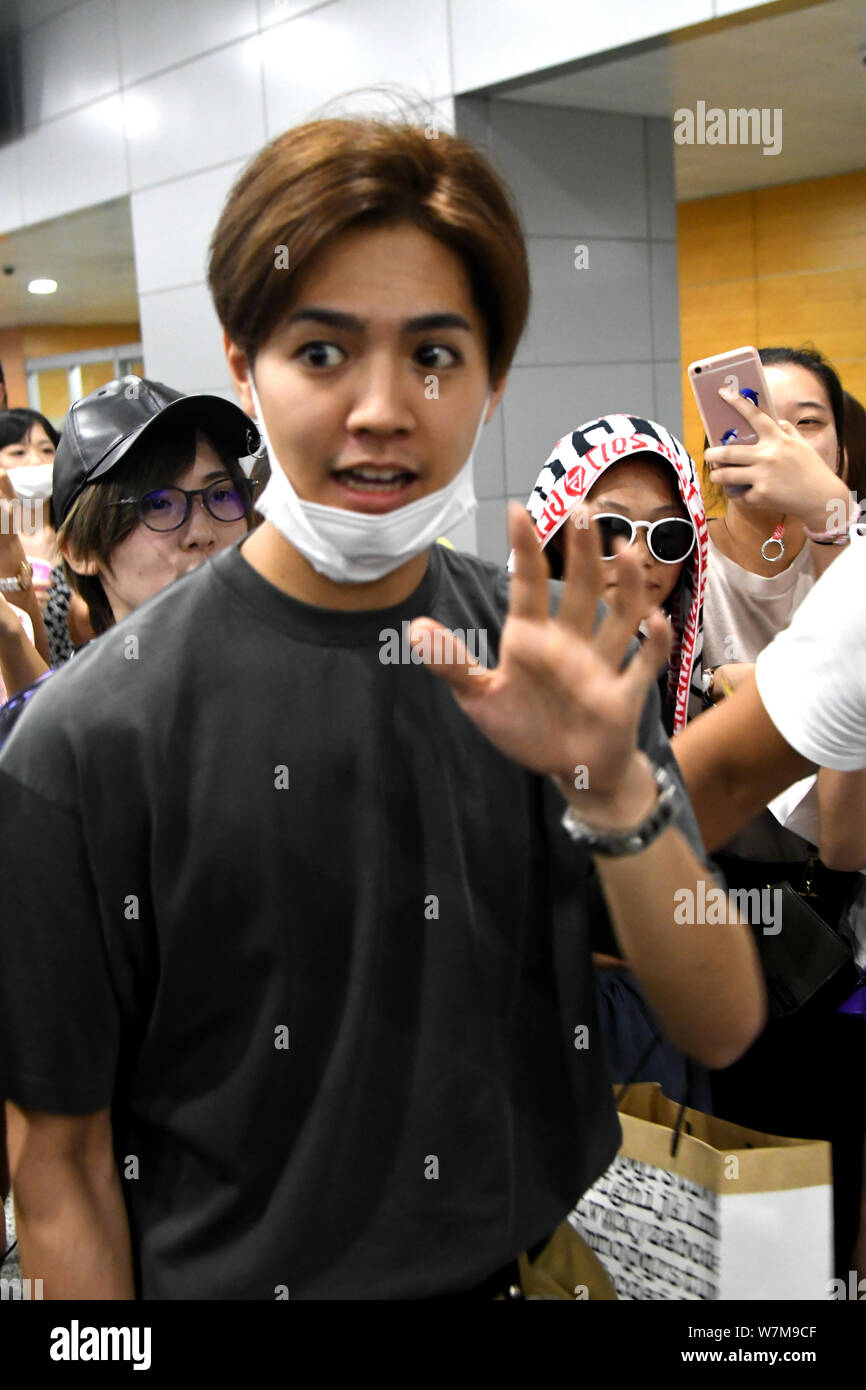 Japanese singer and actor Ryota Katayose of Japanese boy band ...