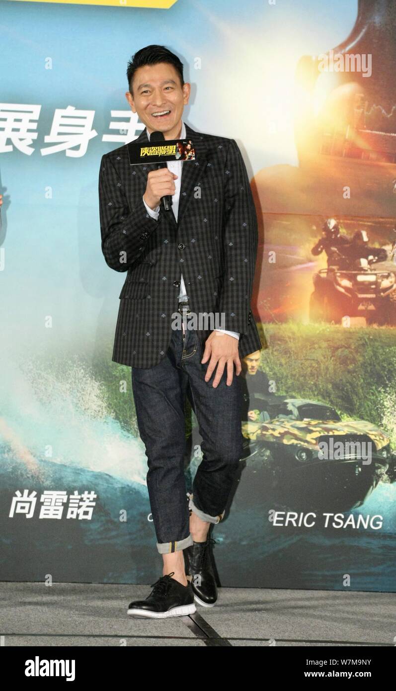 Hong Kong singer and actor Andy Lau attends a press conference for the ...