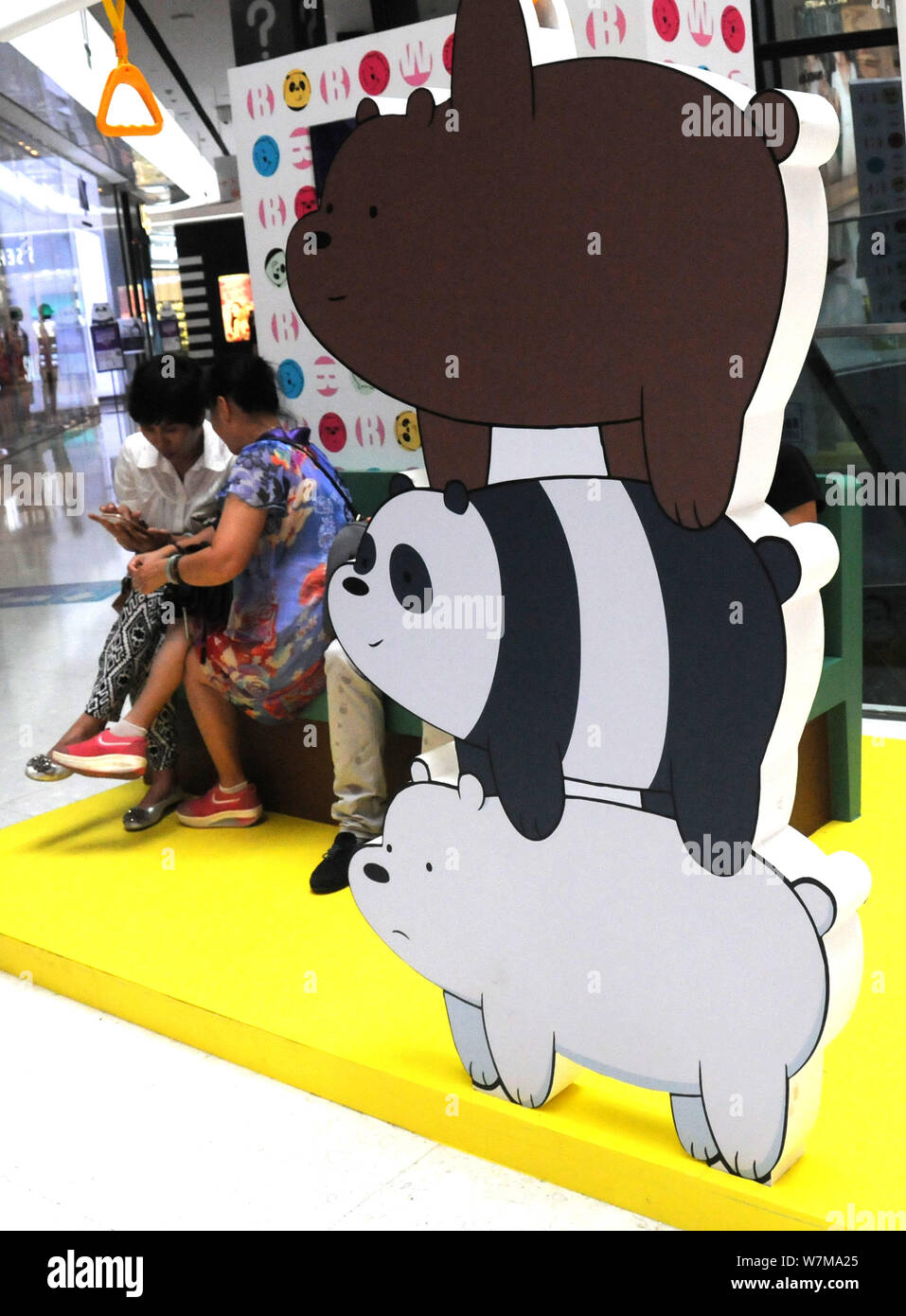 Signboards of Grizzly, Panda, and Ice Bear (from top), main ...