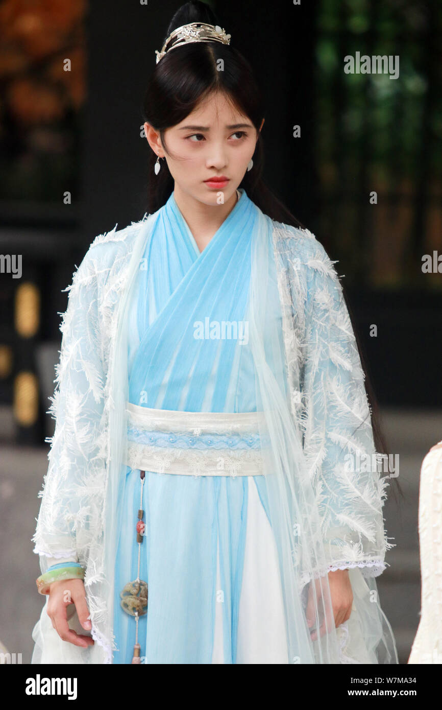 Chinese actress Ju Jingyi of Chinese girl group SNH48 is pictured ...