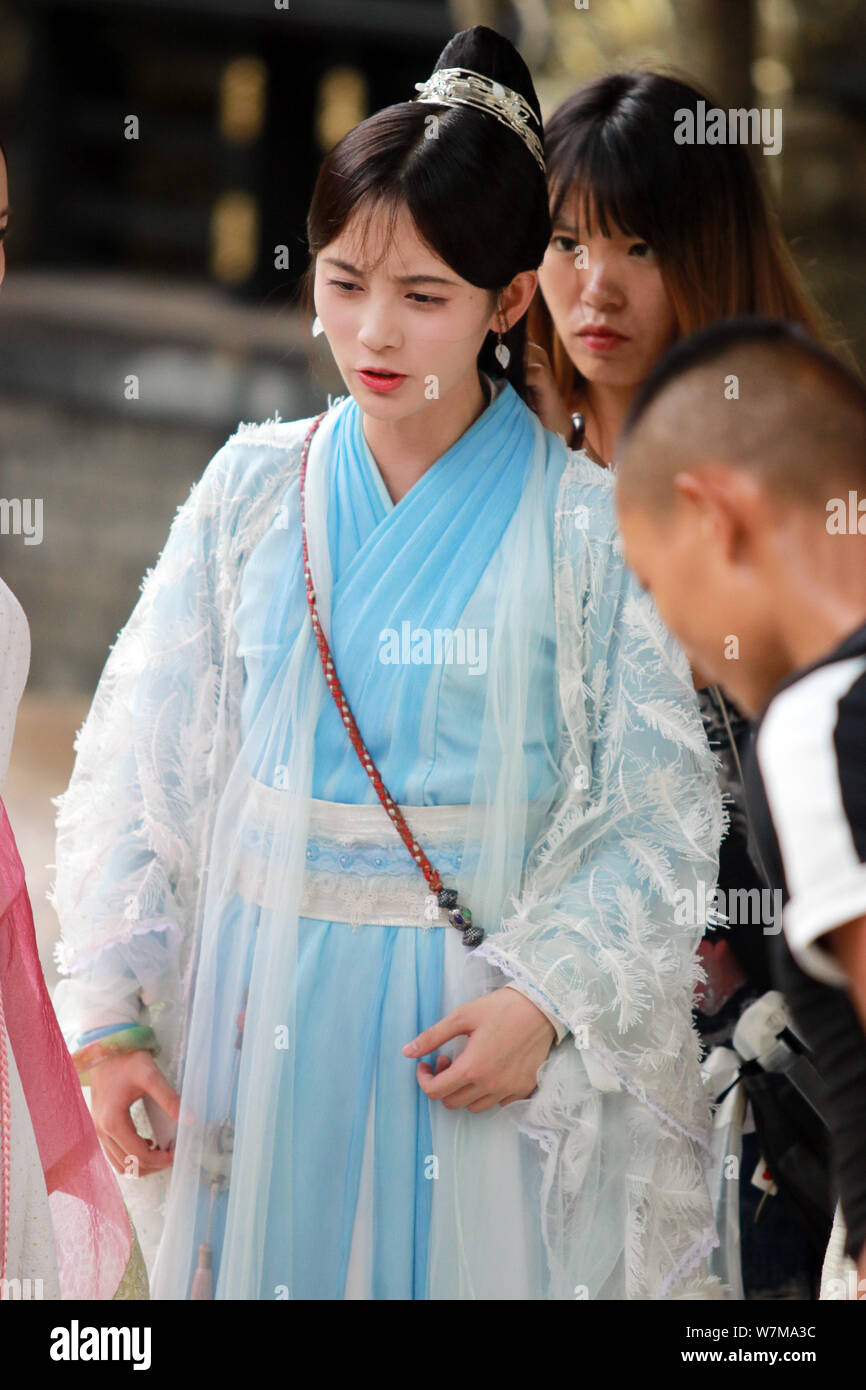 Chinese actress Ju Jingyi of Chinese girl group SNH48 is pictured ...