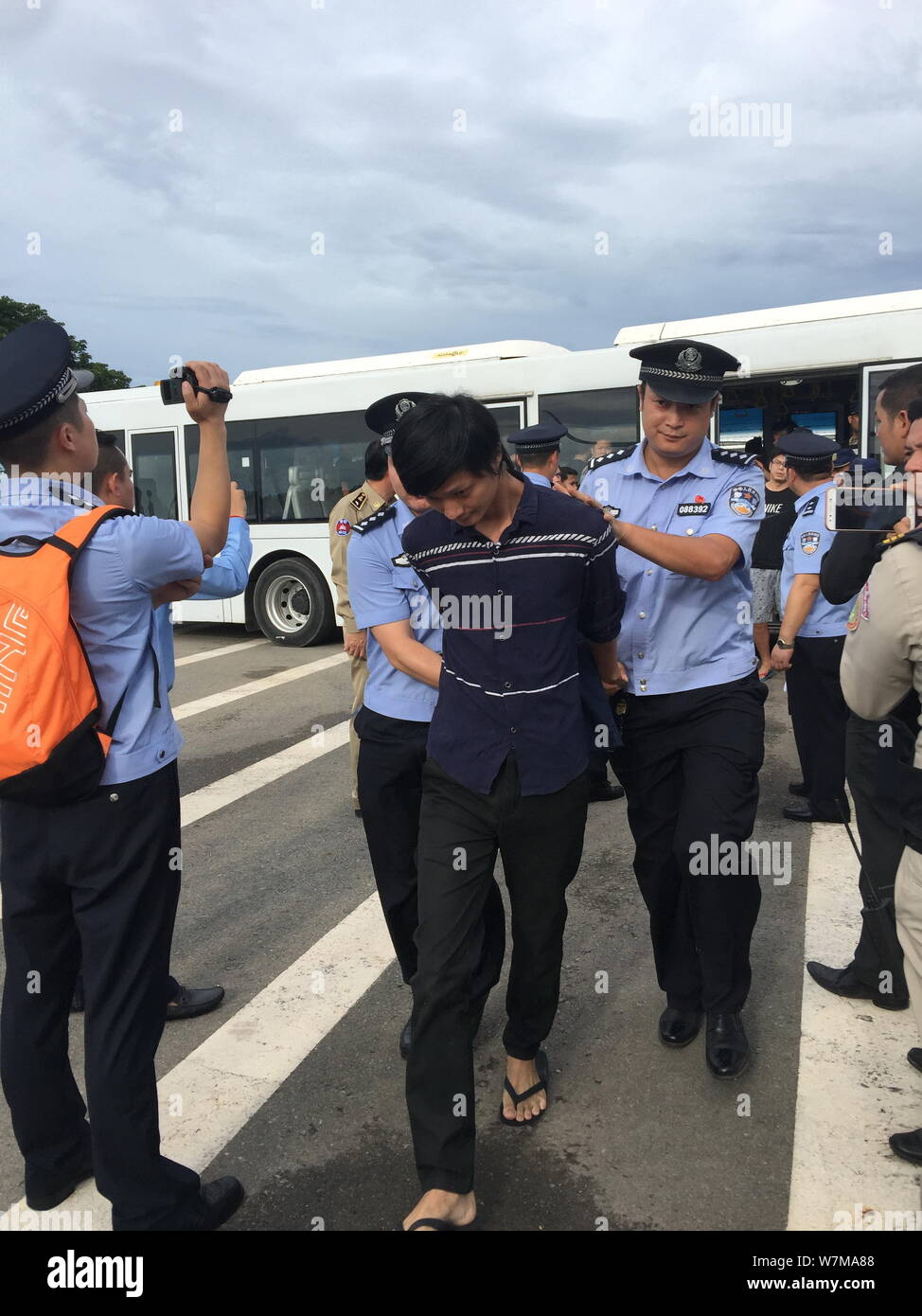 Chinese suspects arrested for cross-border telecom fraud are to be ...