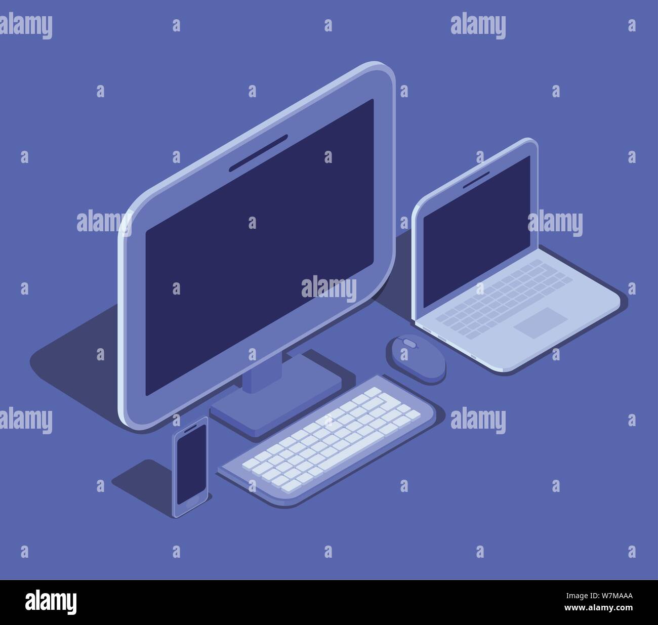 desktop computer technology device icon Stock Vector Image & Art - Alamy