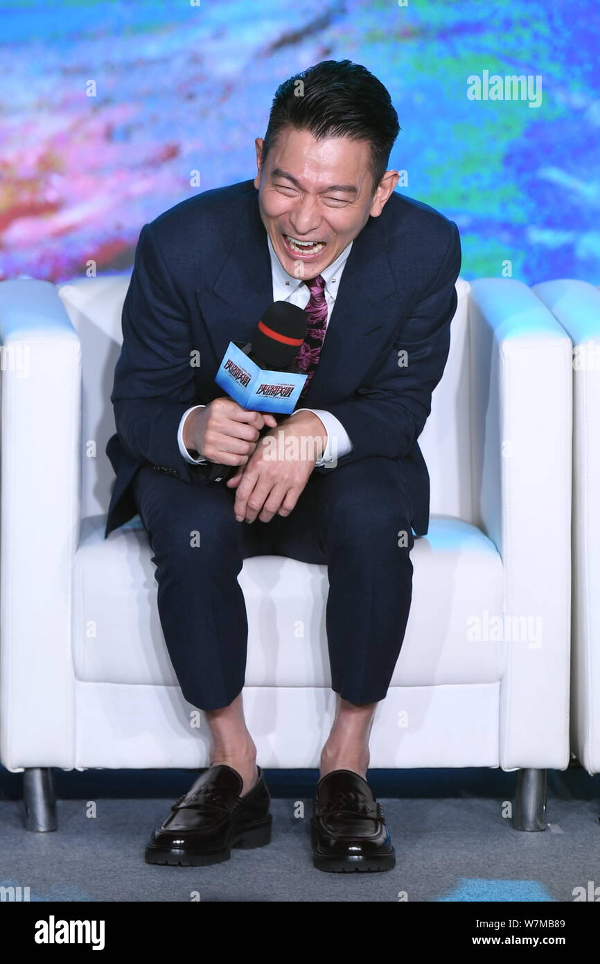Hong Kong singer and actor Andy Lau attends a press conference for the ...