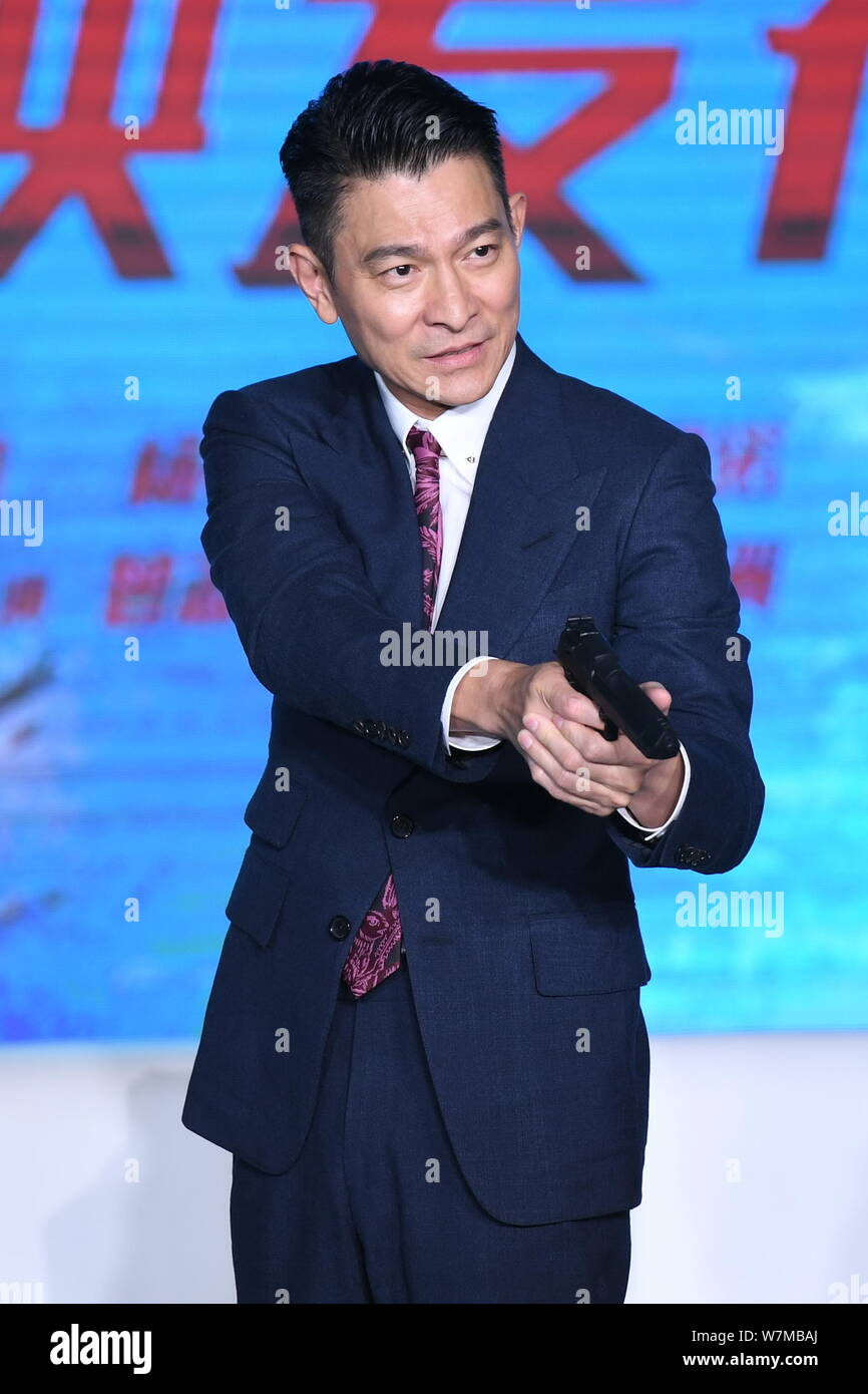 Hong Kong singer and actor Andy Lau attends a press conference for the ...
