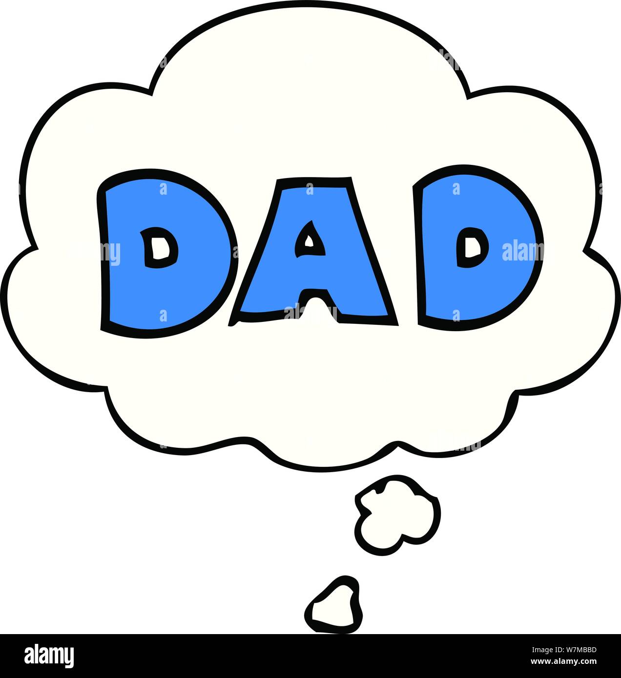Cartoon dad thinking hi-res stock photography and images - Alamy