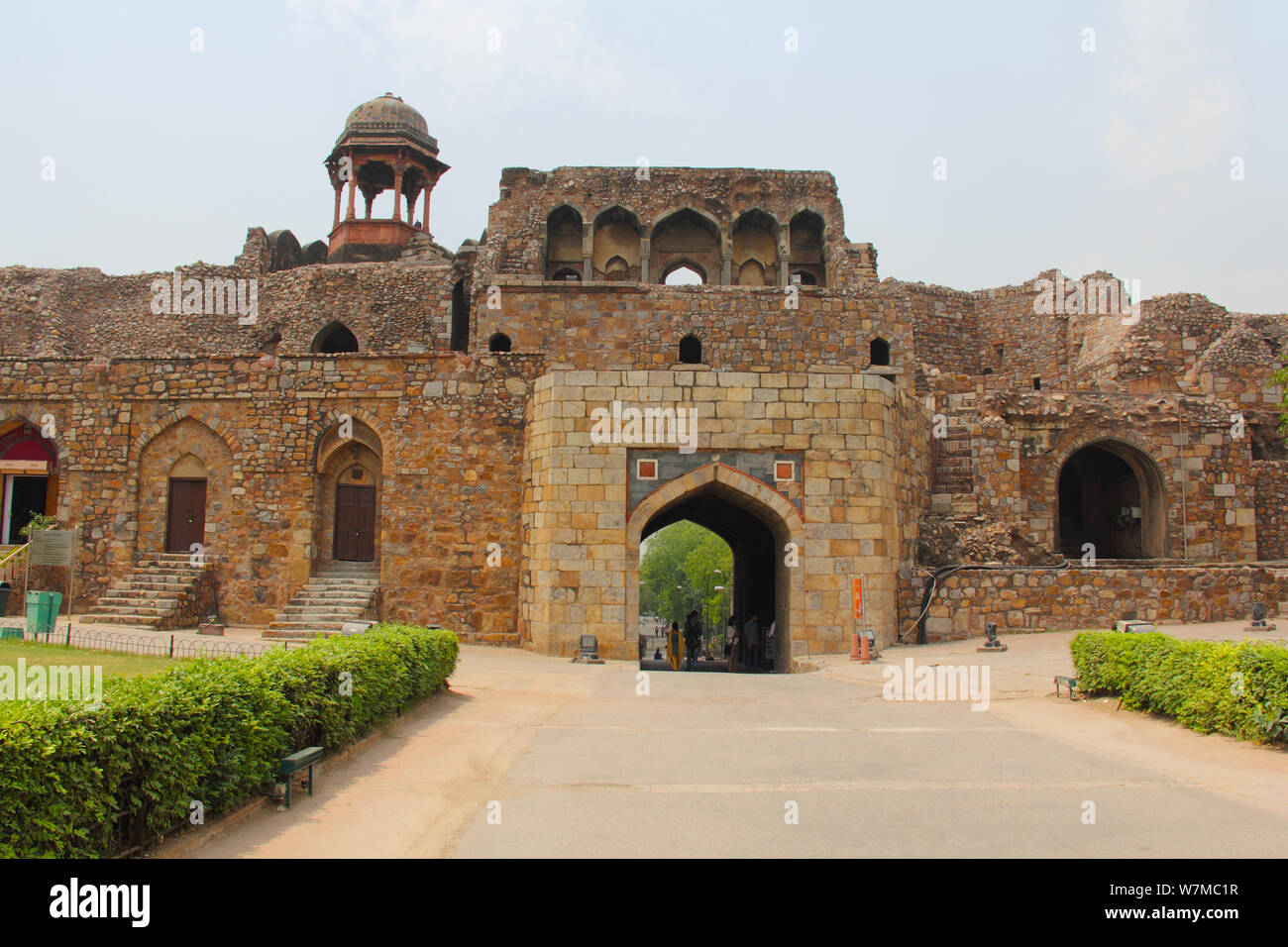 Entrance gate of a fort, Old Fort, New Delhi, India Stock Photo - Alamy